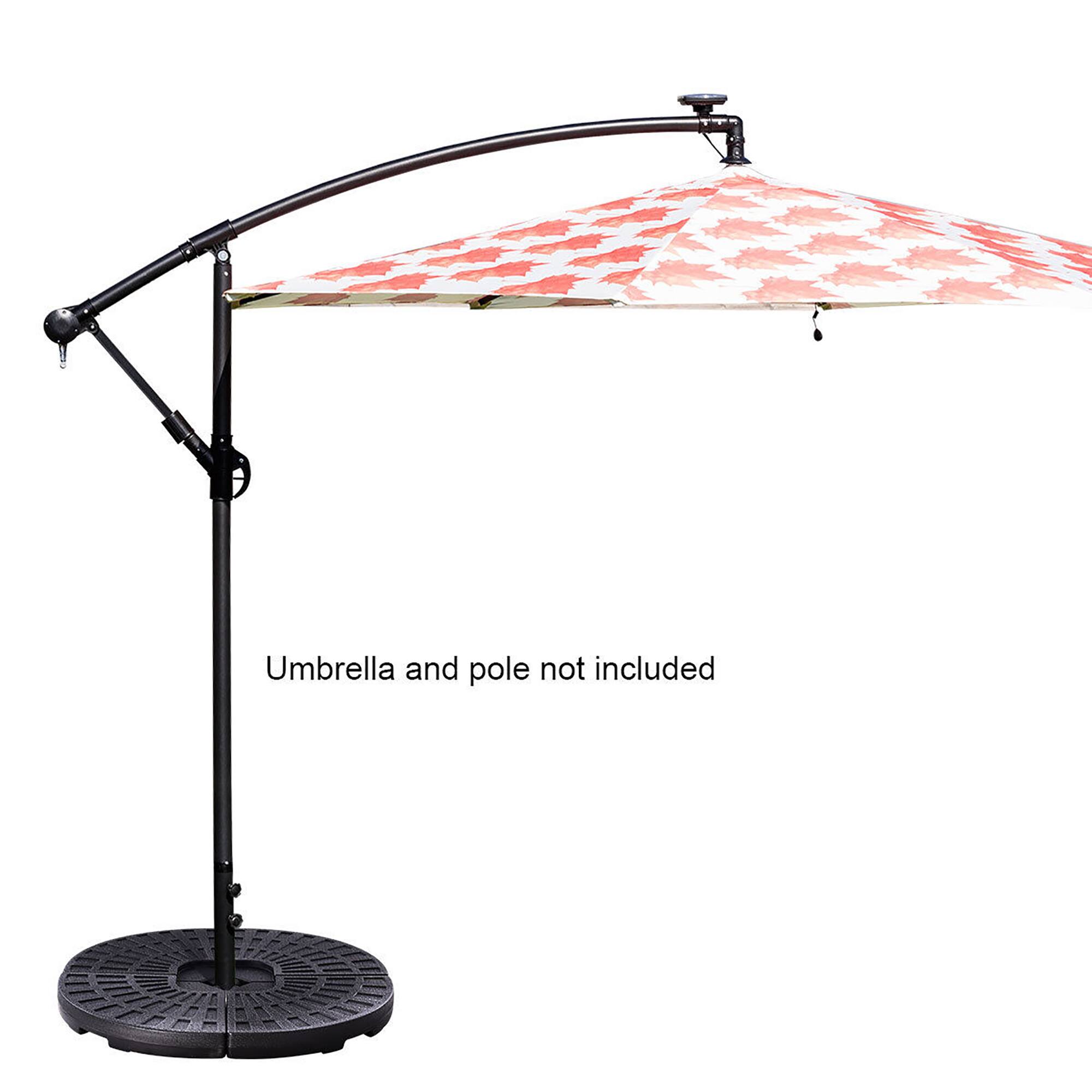 Costway 4 Plate Patio Offset Umbrella Base Stand Weights Sand/Water ...