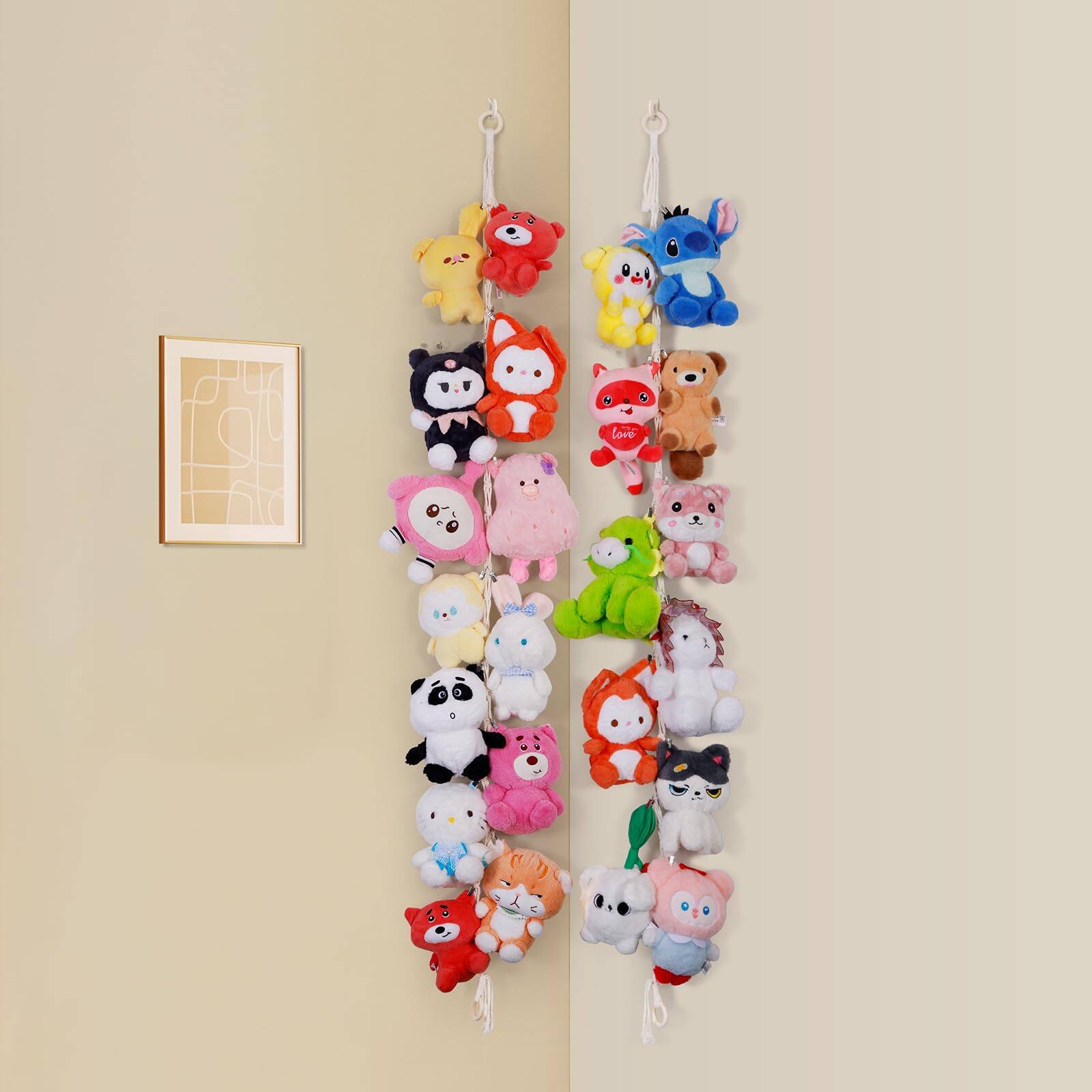 Live At Space 2 Pack Stuffed Animal Storage Chain Boho Room Decor ...