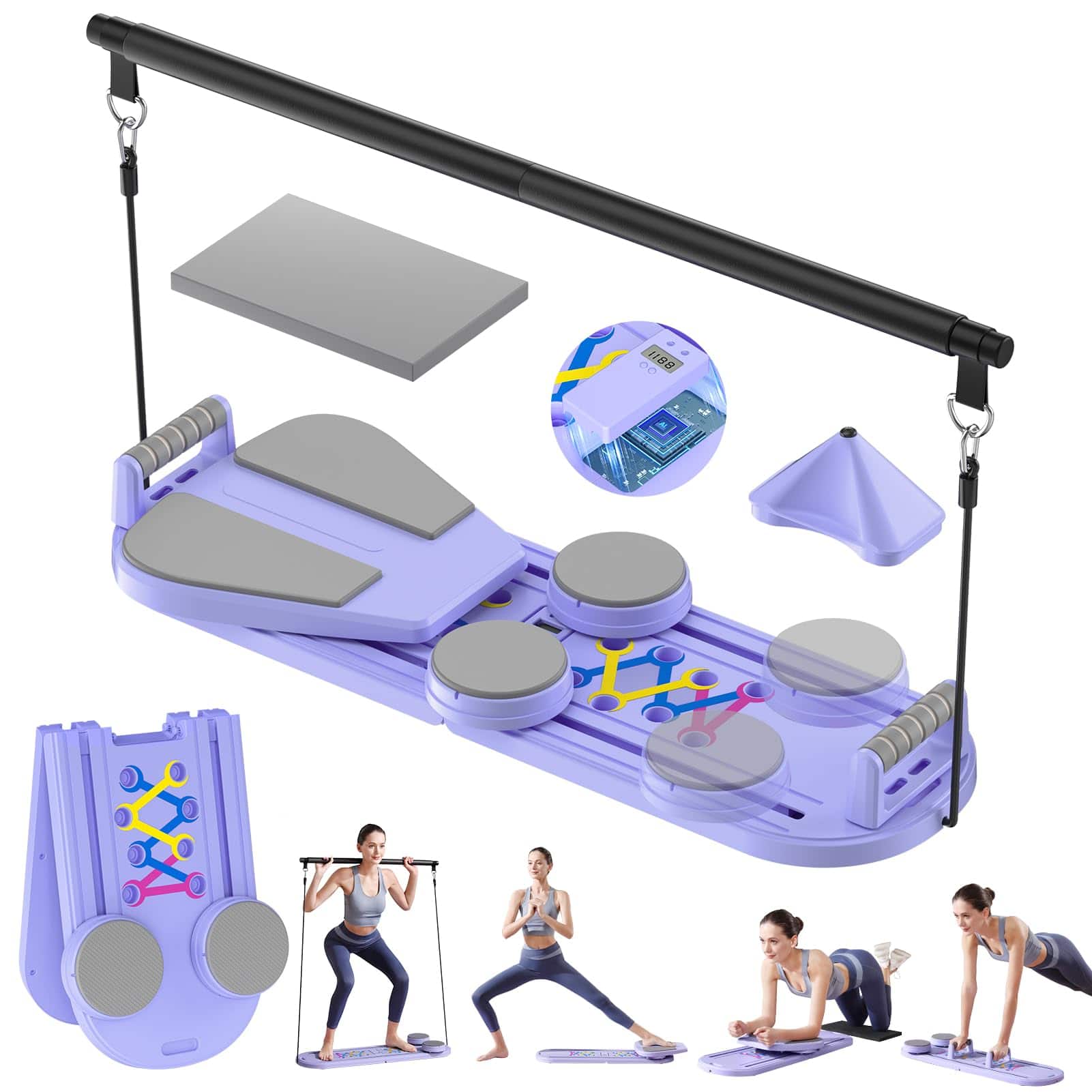 ThinkLink Electronic - Pilates Reformer Foldable Board 1 Multi function ...