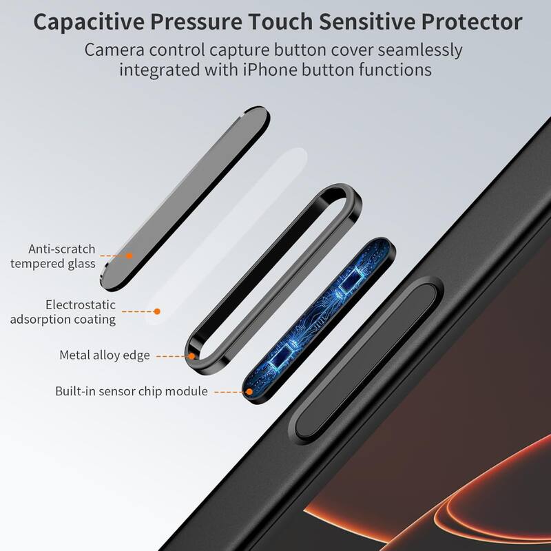 Entronix Camera Control Button Protector for iPhone 17 & 16 Air/Plus ...