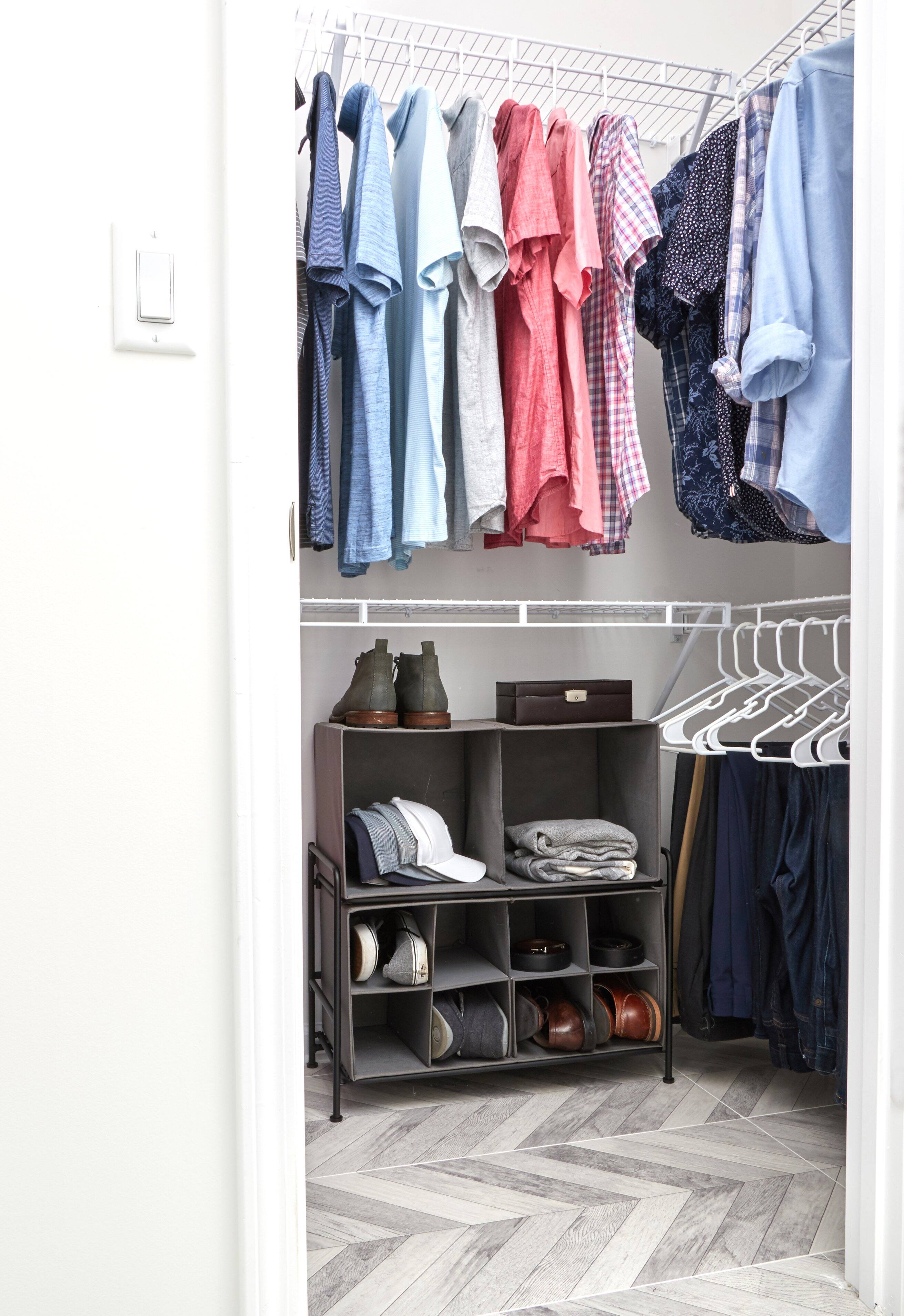 Best Buy: Flipshelf Closet 2 Shelf Wide Black and Gray 39182