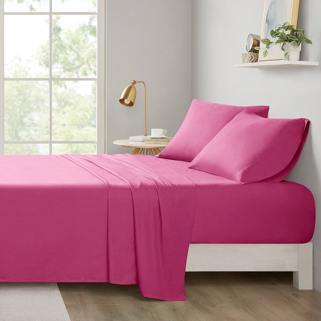 Gracie Mills Ruby All Season Microfiber Soft Touch Sheet Set Pink 831 ...