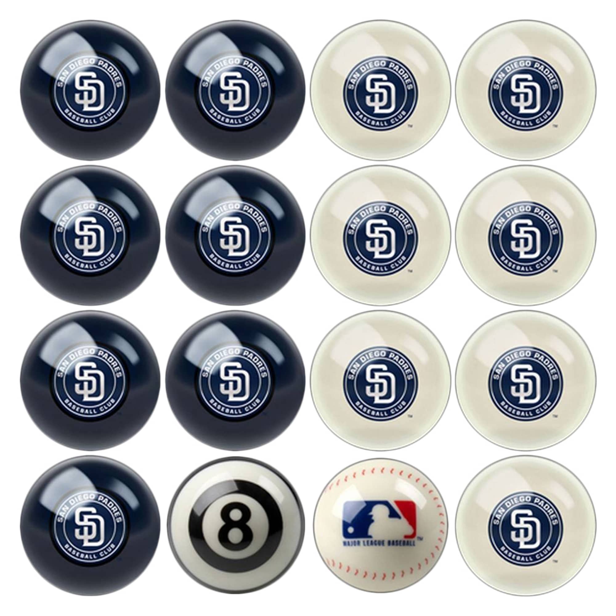 Imperial San Diego Padres Billiard Ball Set Multicolor 2536658 - Best Buy