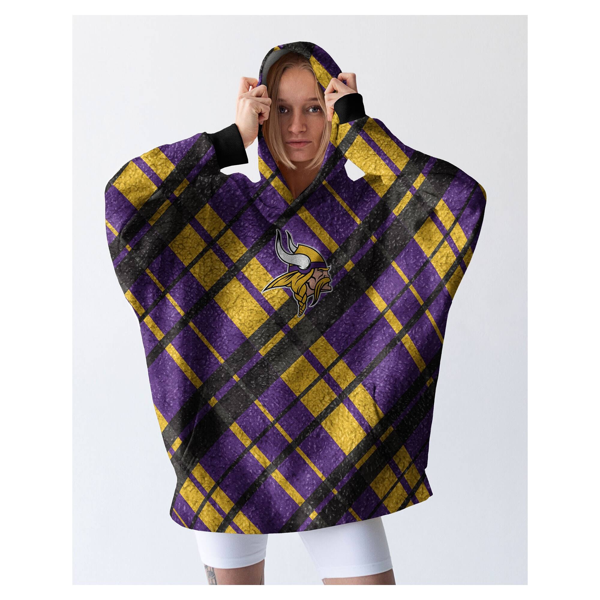 Pegasus Minnesota Vikings 34" x 34" Digital Dash Sherpa Hooded Fan Cape ...