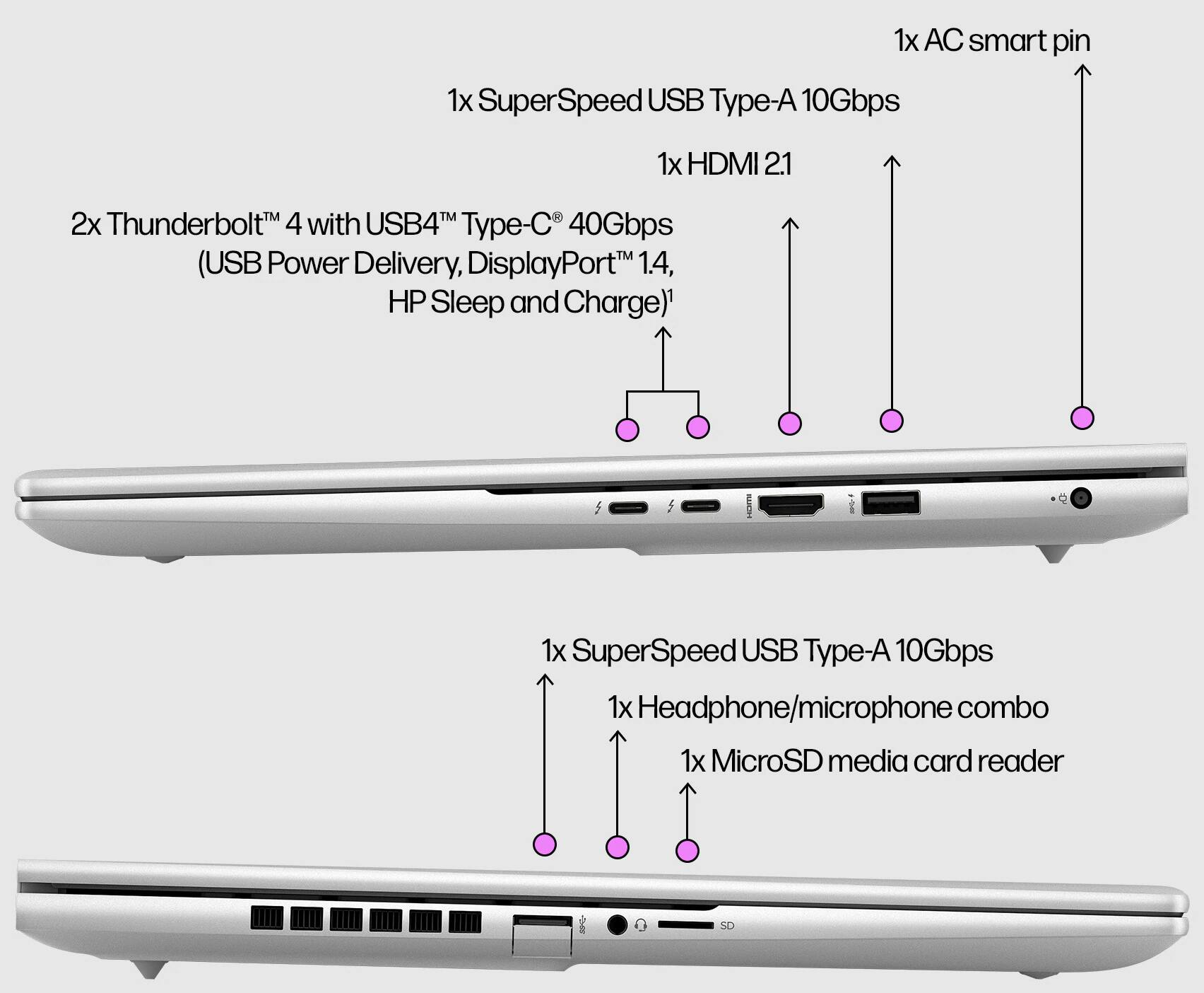 HP Envy 16t h1000 Laptop 16.0 WQXGA (Intel i7 13700H, 64GB DDR5, 2TB ...