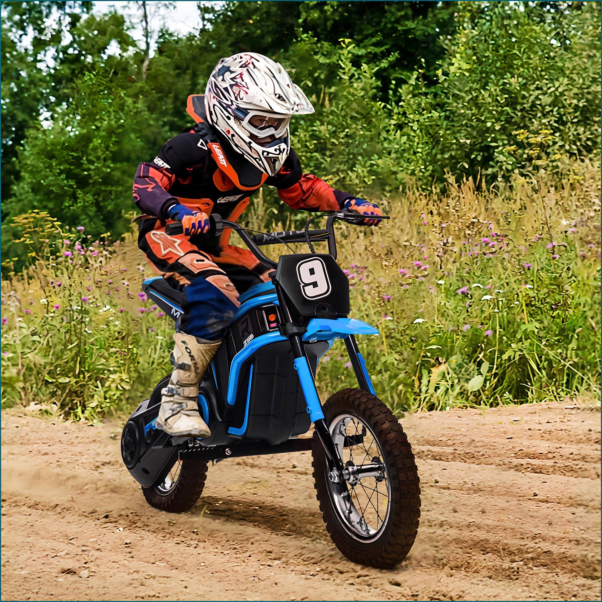 GARVEE 24V Kids Electric Dirt Bike with 350W Motor, 3 Speed Modes, Max 14.29 MPH – Ride On ...