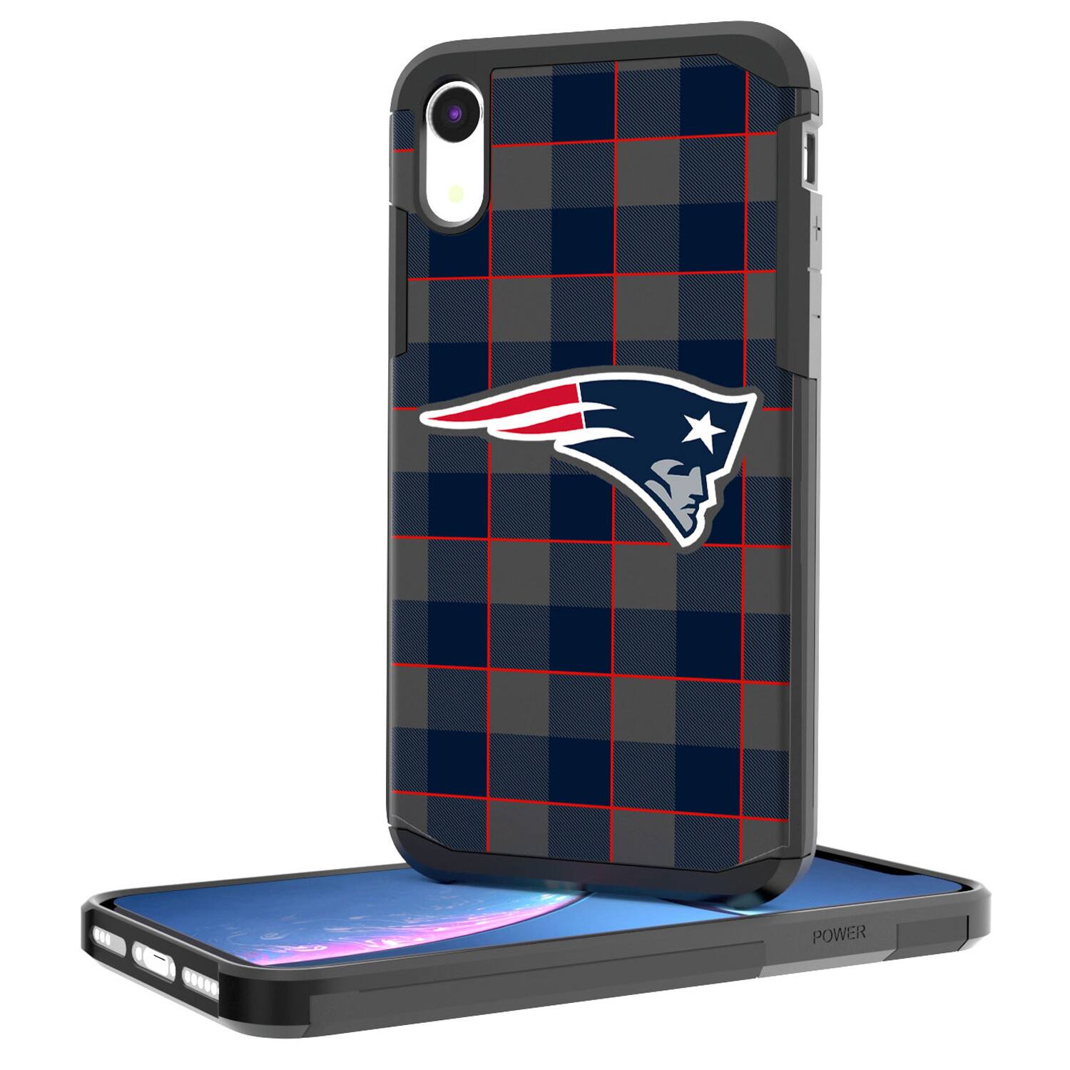 Keyscaper NFL New England Patriots iPhone Rugged Plaid Design Case Xs ...