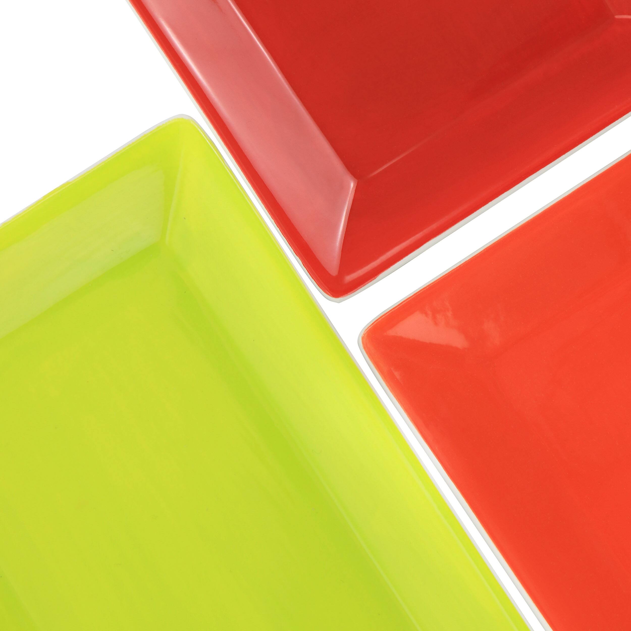 Gibson Home Crenshaw Hand Painted Stoneware 3 Tier Serving Set with ...