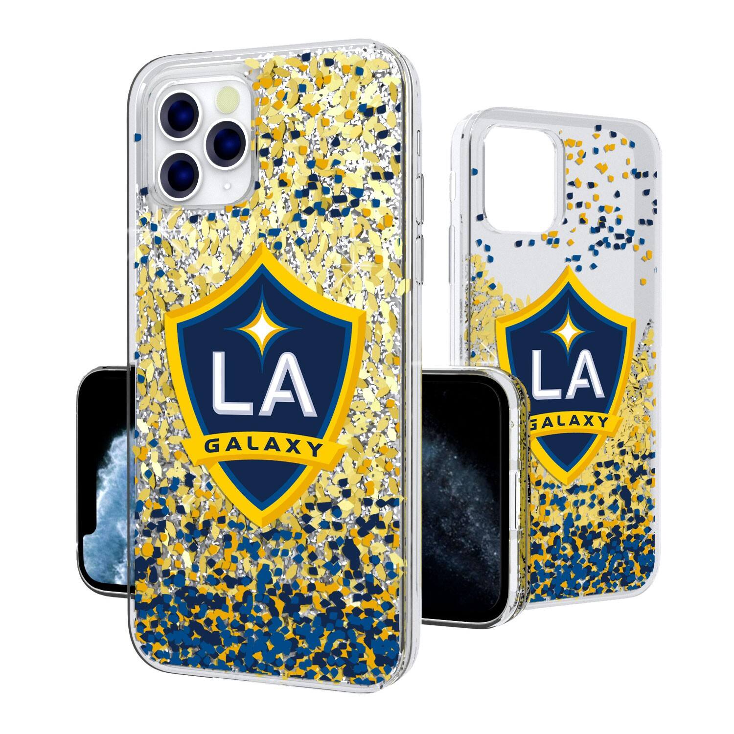Keyscaper MLS LA Galaxy iPhone Confetti Glitter Design Case 12 Pro Max ...
