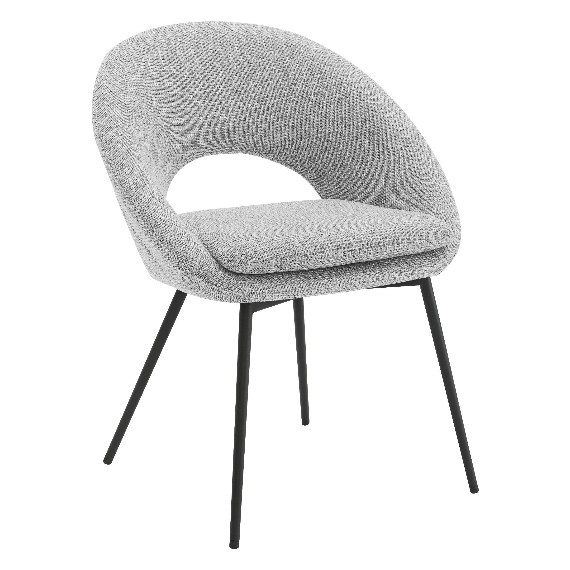OSP Home Furnishings Millie Accent /Dining Chair Grey/ Black MLE-SF3 ...