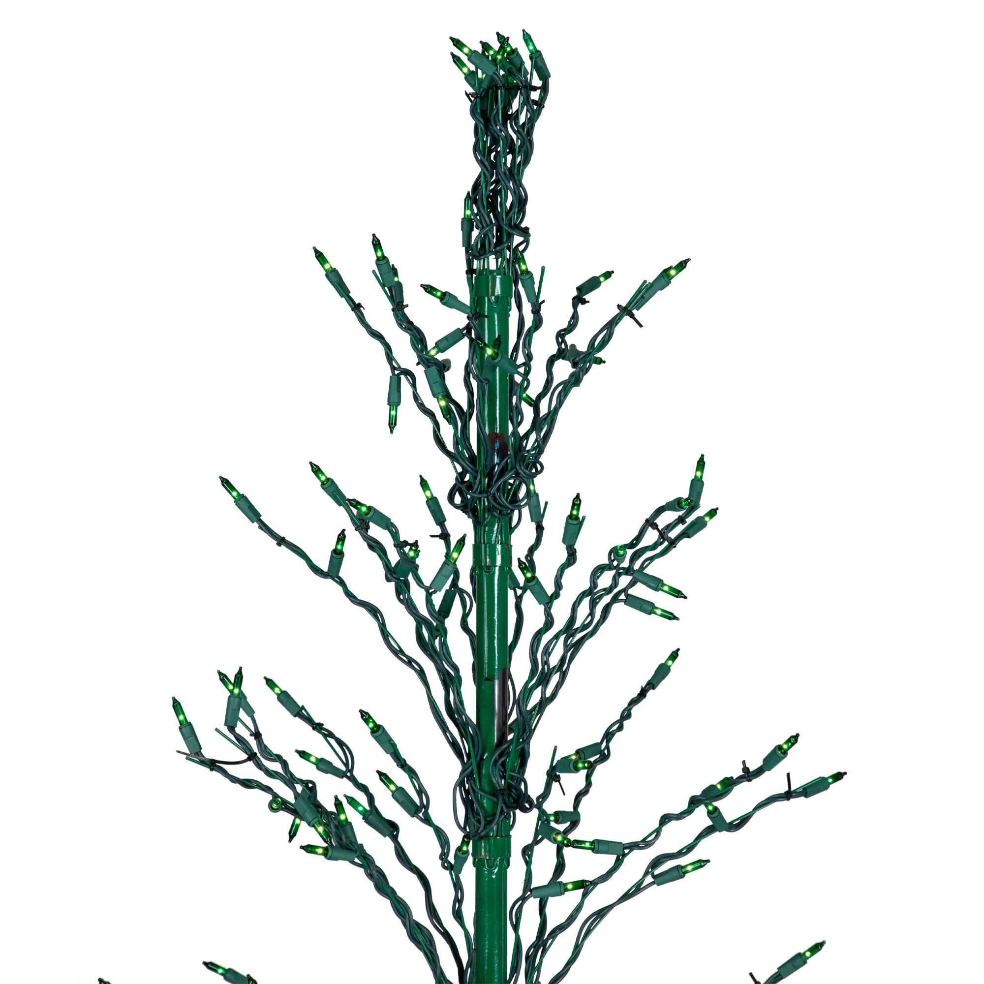 Northlight Pre Lit Cascade Twig Tree Outdoor Christmas Decoration 6 ...