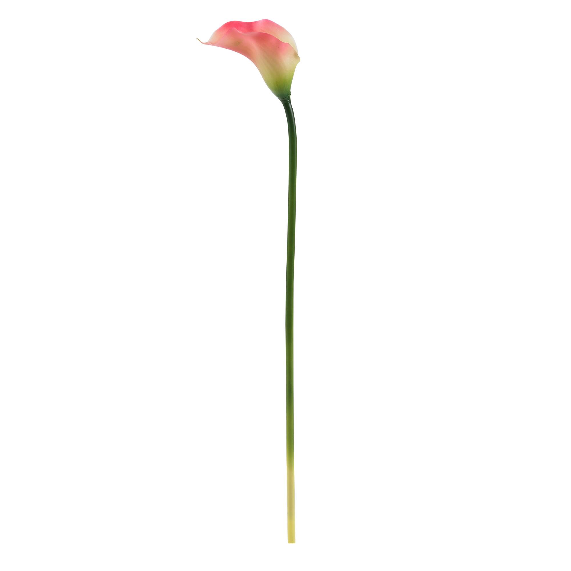 BreeBe 19.5" Calla Lily Artificial Flower (Set of 12) Pink 2113-S12-PK ...