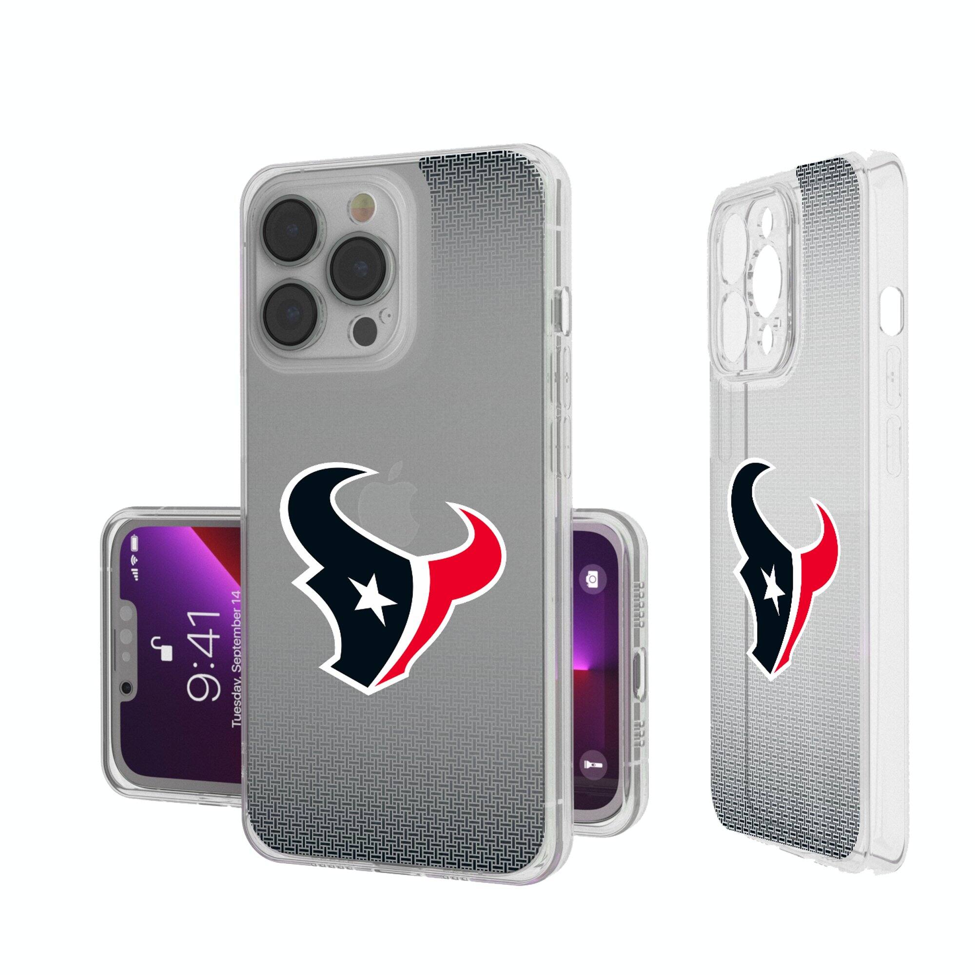 Keyscaper NFL Houston Texans Linen Logo iPhone Clear Case 14 Pro ...