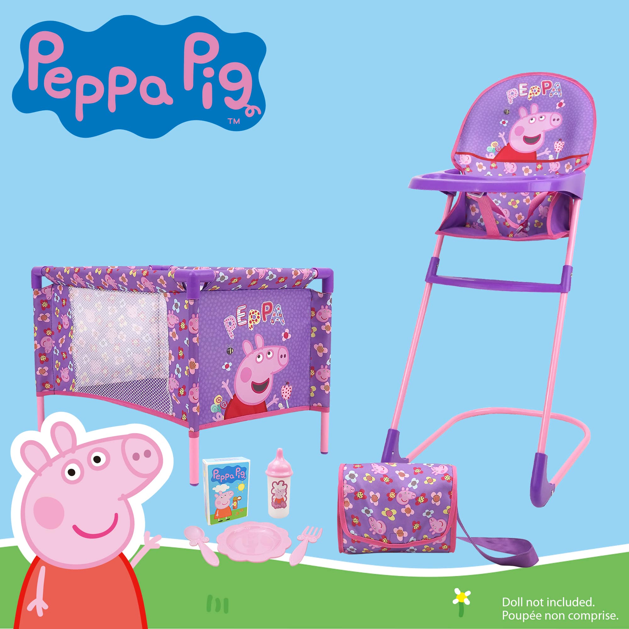 Best Buy: 509 Crew Peppa Pig: At Home 8pc Set Purple, Pink, Flowers ...