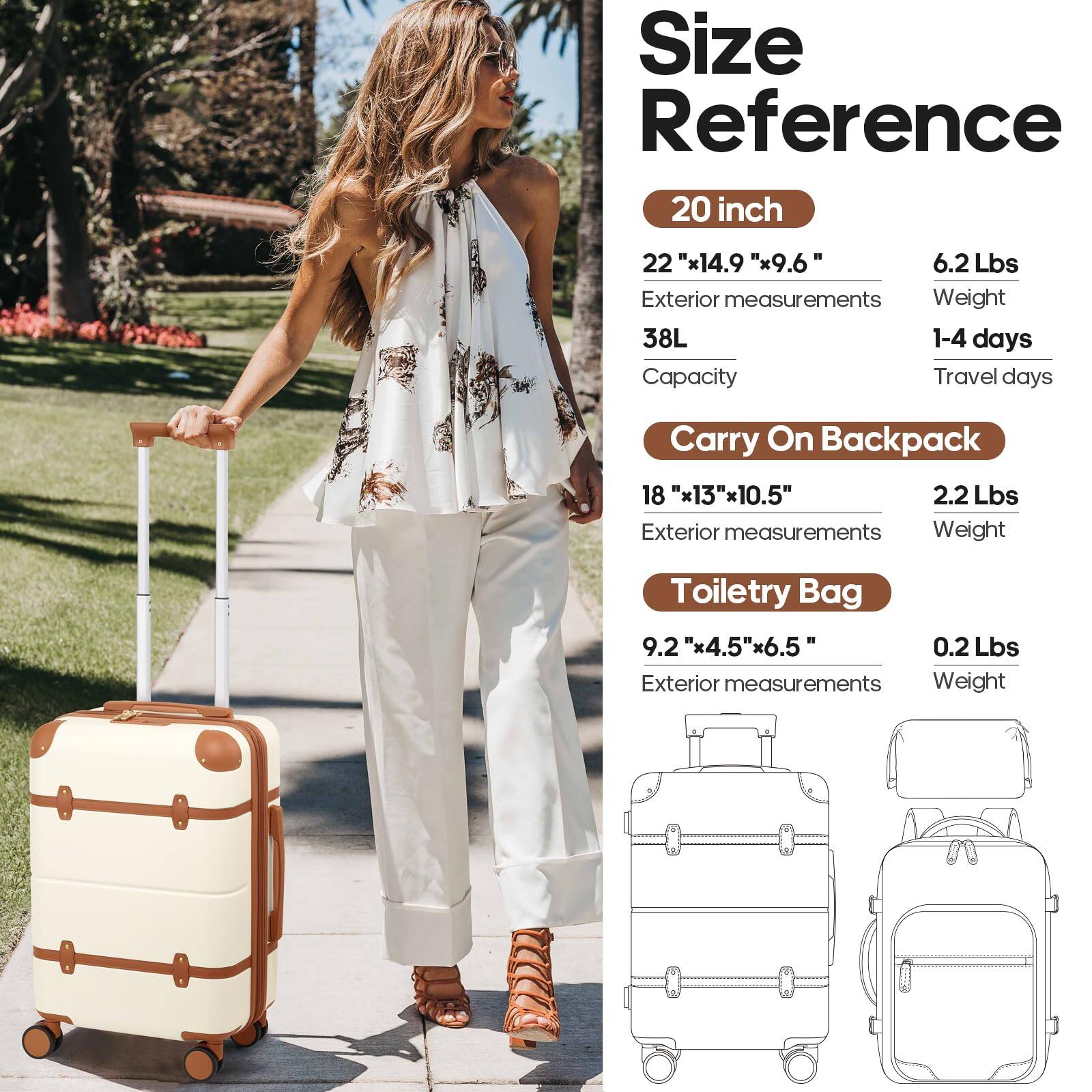 Dapper Styles Luggage Sets 3 Piece Expandable Pc Hardshell Suitcase ...