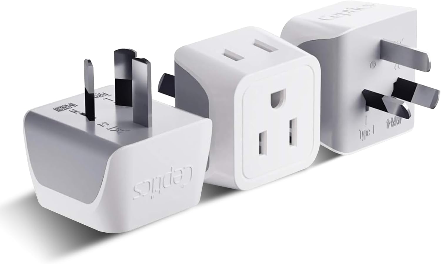 Ceptics Italy Travel Plug Adapter, Chile Plug Adapter with Dual USA ...