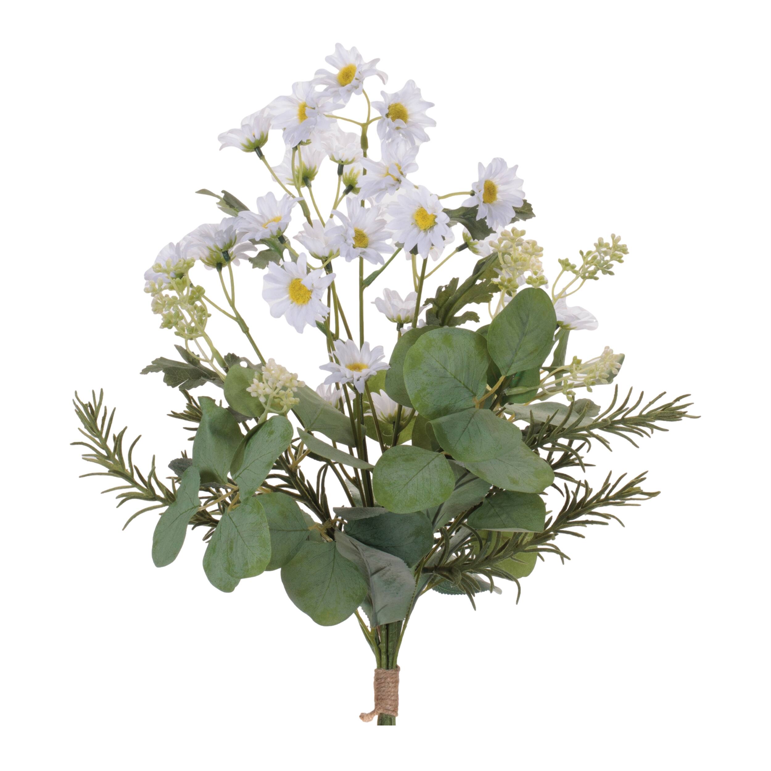 BreeBe Mini Daisy Floral Bundle (Set of 2) White, Green 96712DS - Best Buy