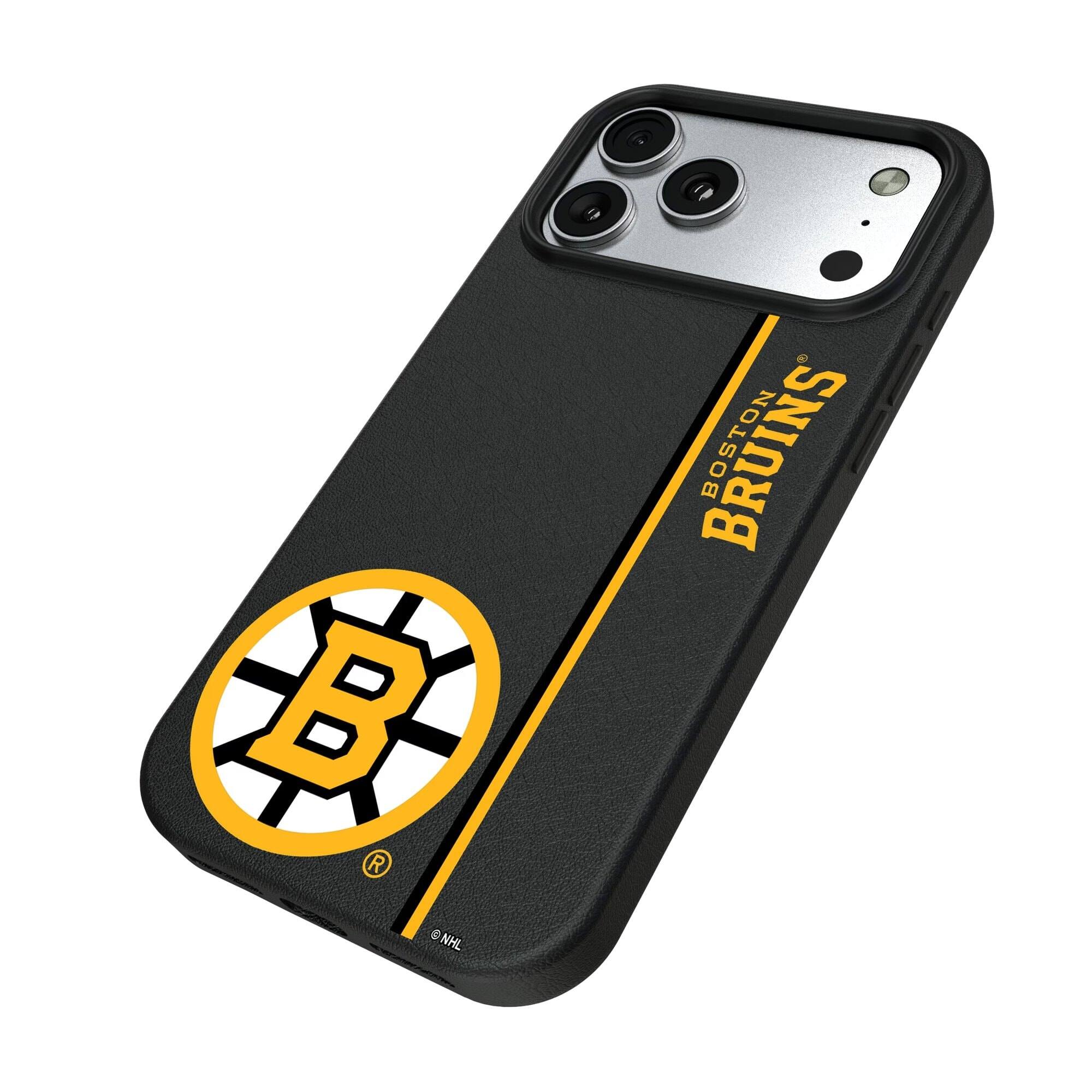 Keyscaper NHL Boston Bruins Sidebar Magnetic iPhone Case 16 Black ...