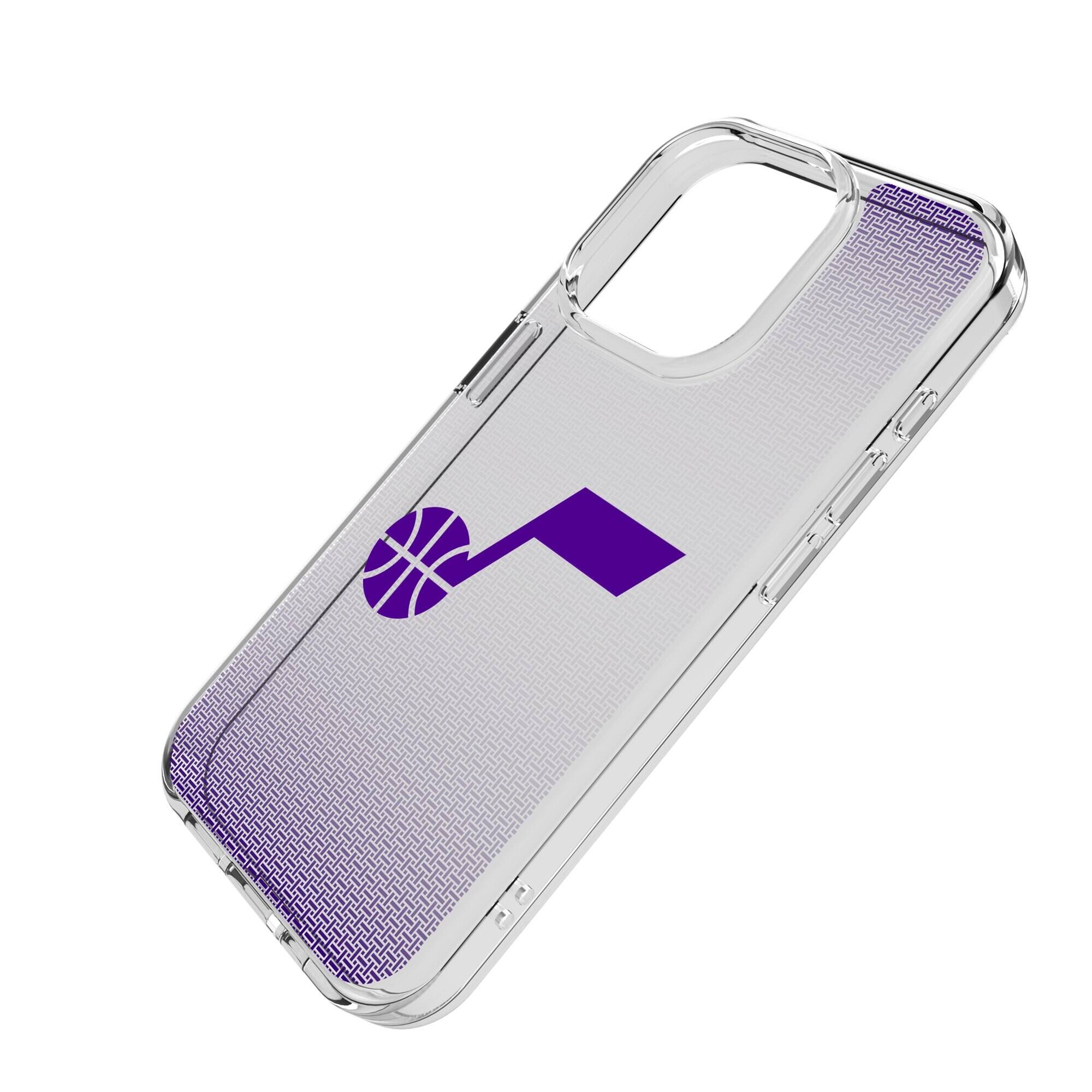 Keyscaper NBA Utah Jazz Linen Logo iPhone Clear Case 14 Pro Multicolor ...