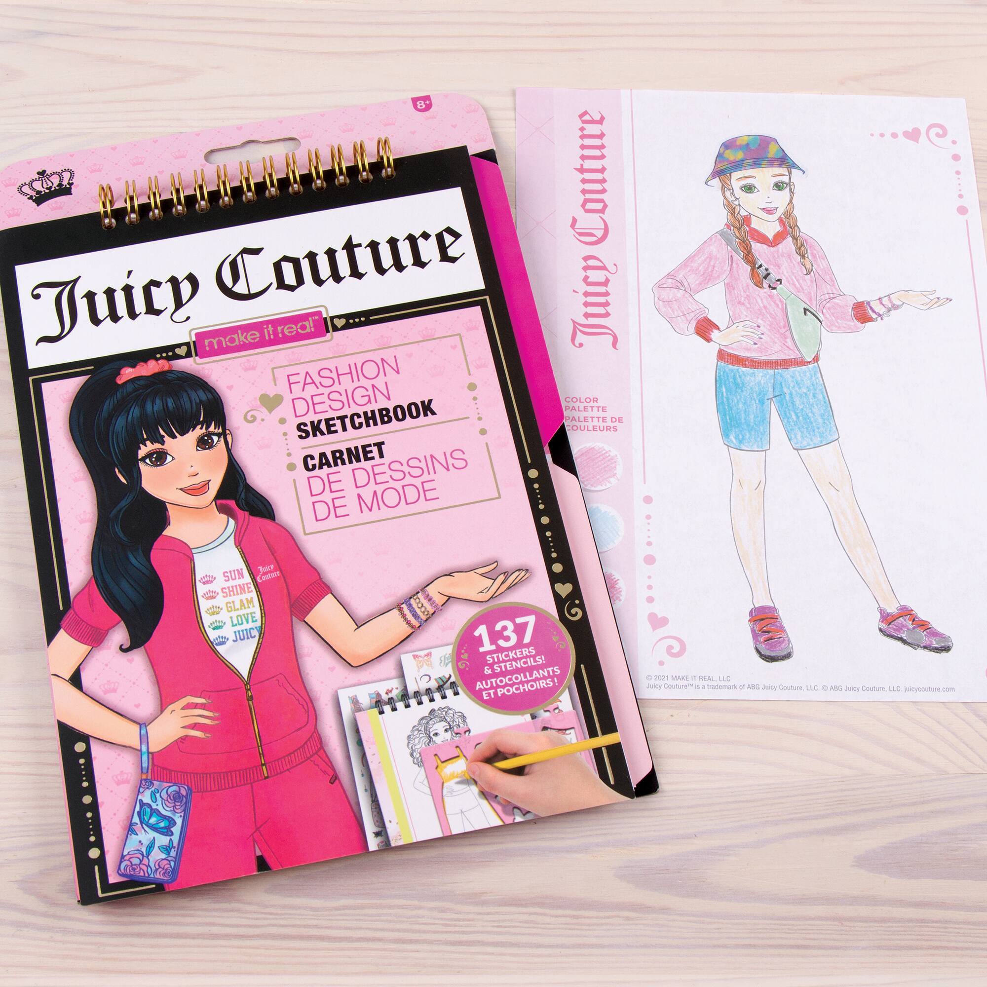 Make It Real Juicy Couture: Fashion Design Sketchbook W/137 Stickers ...