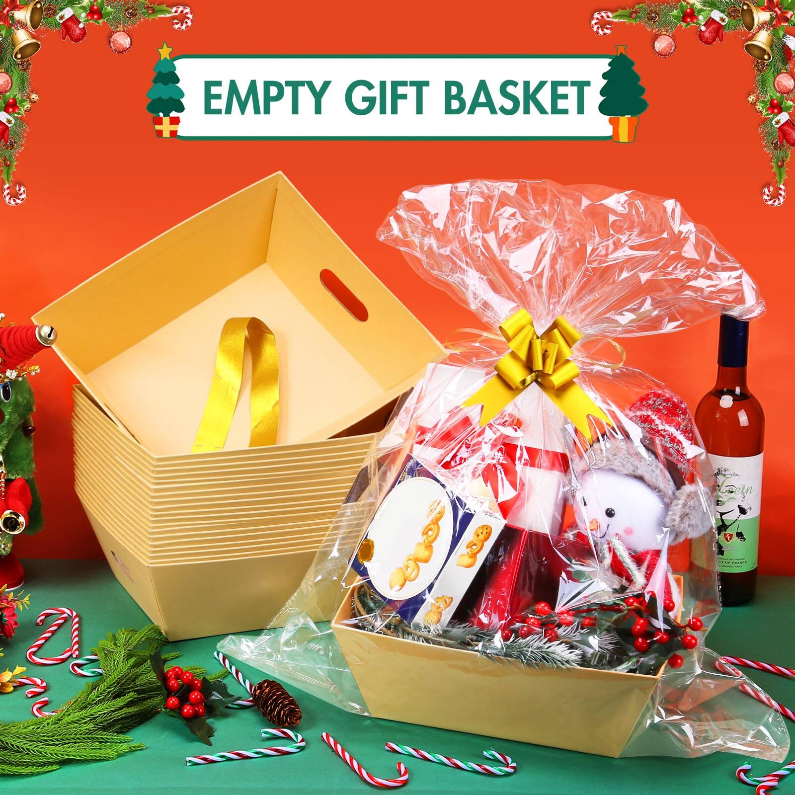 Paradigms Interiors Baskets For Gifts Empty "thick Gift Basket With 20 ...