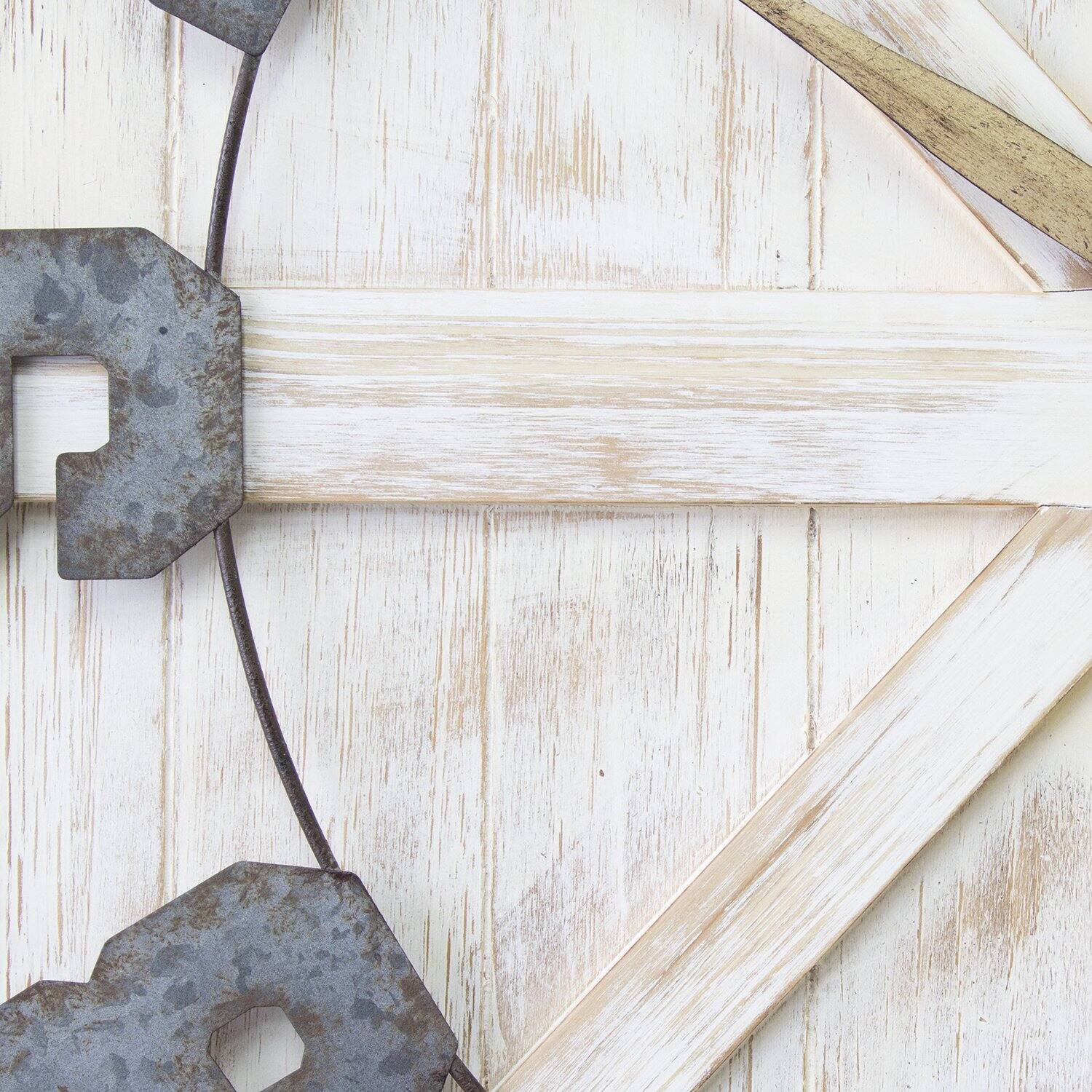 Best Buy: Stratton Home Decor S11545 Rustic Wood and Metal Farmhouse ...