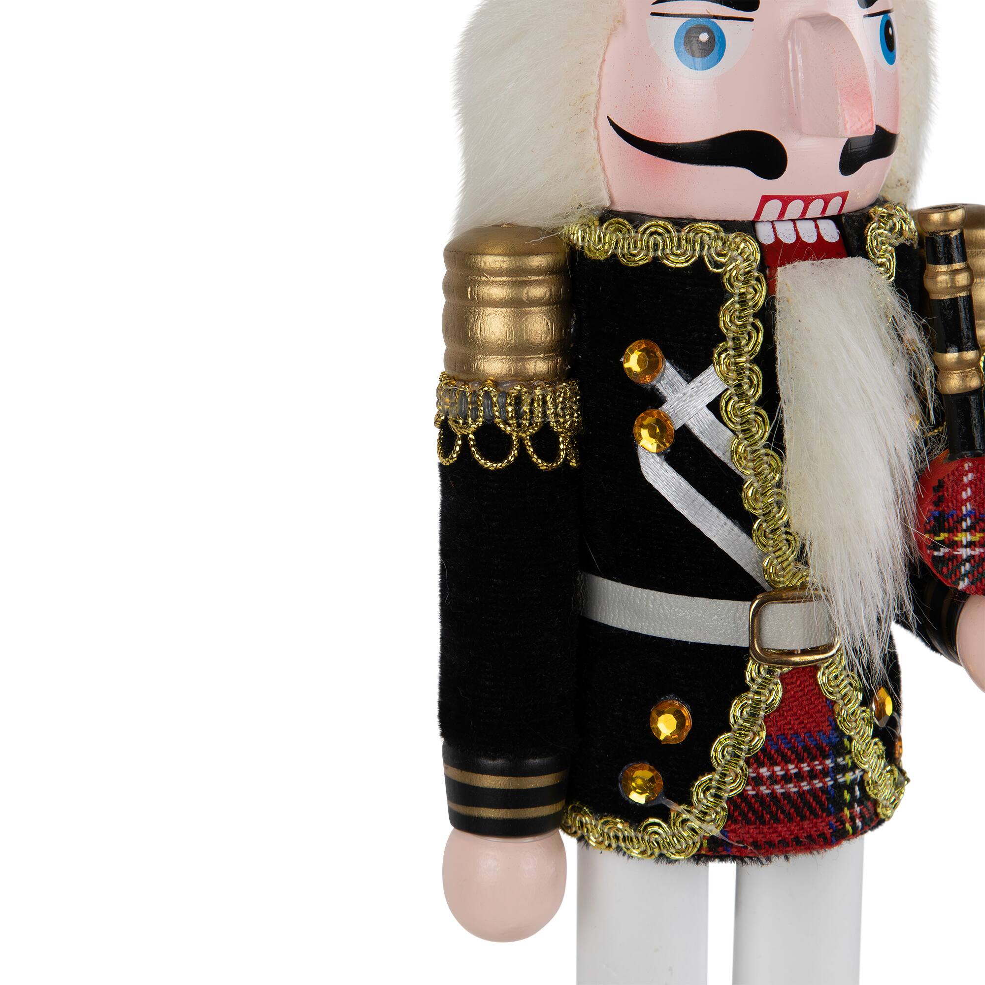 Northlight Mini Bagpiper Nutcracker Christmas Figure 12" and Red Black ...