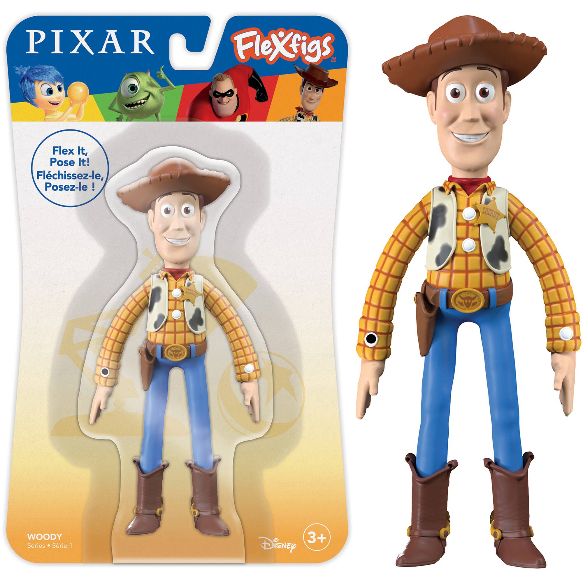 TCG Toys FleXfigs: Pixar Woody & Mr. Incredible 2 Character Pack Ages 3 ...