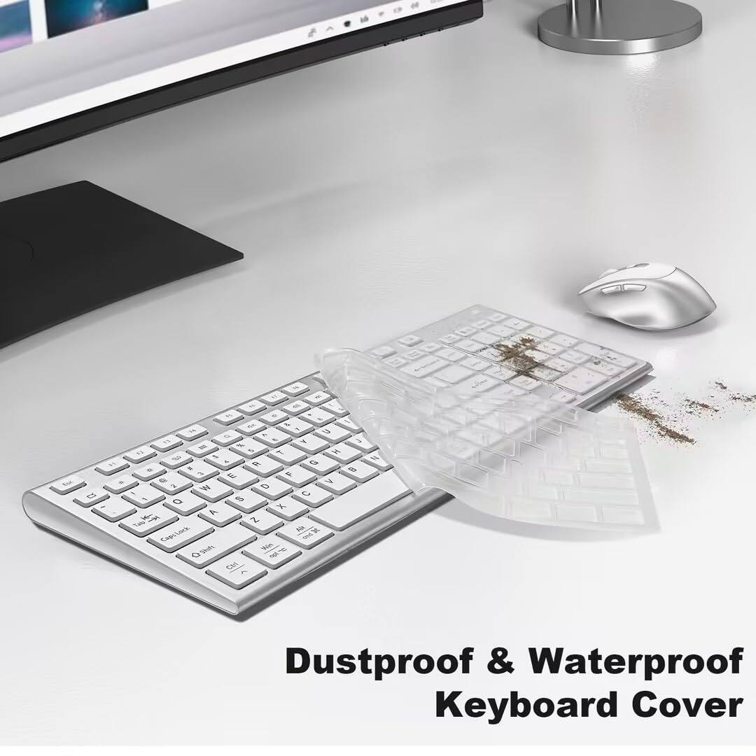 Pacoar Cade Wireless And Mouse Rechargeable Silent Quiet Slim Compact ...