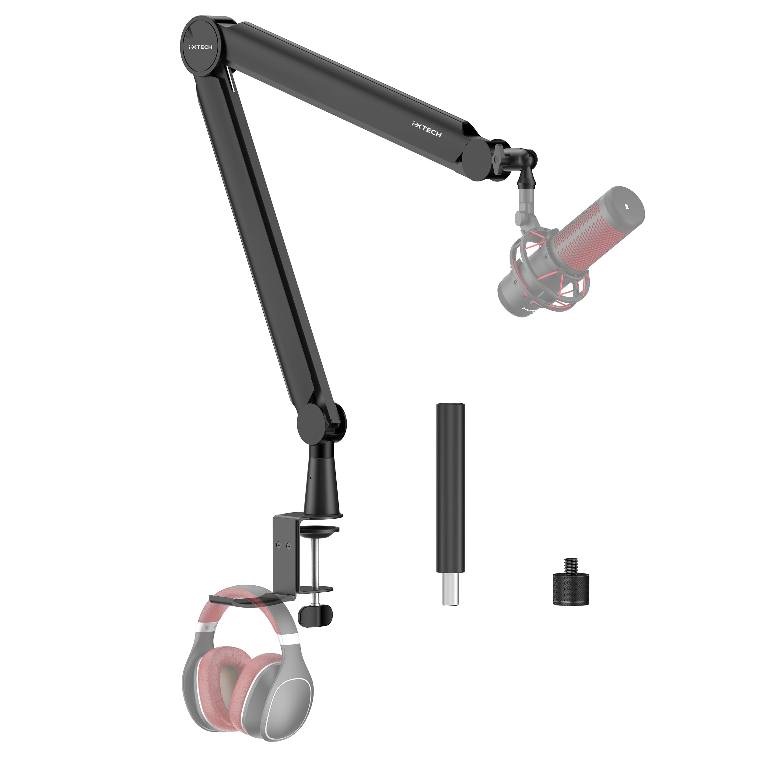 PO3TICJUNKI3 Rgb Mic Boom Arm High Profile Overhead Microphone Stand ...