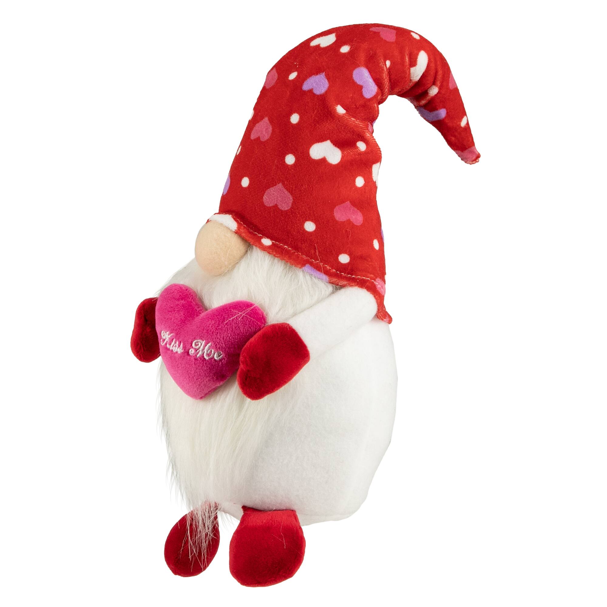 Northlight Kiss Me Hearts Valentine's Day Gnome 16" Red 35118071 - Best Buy