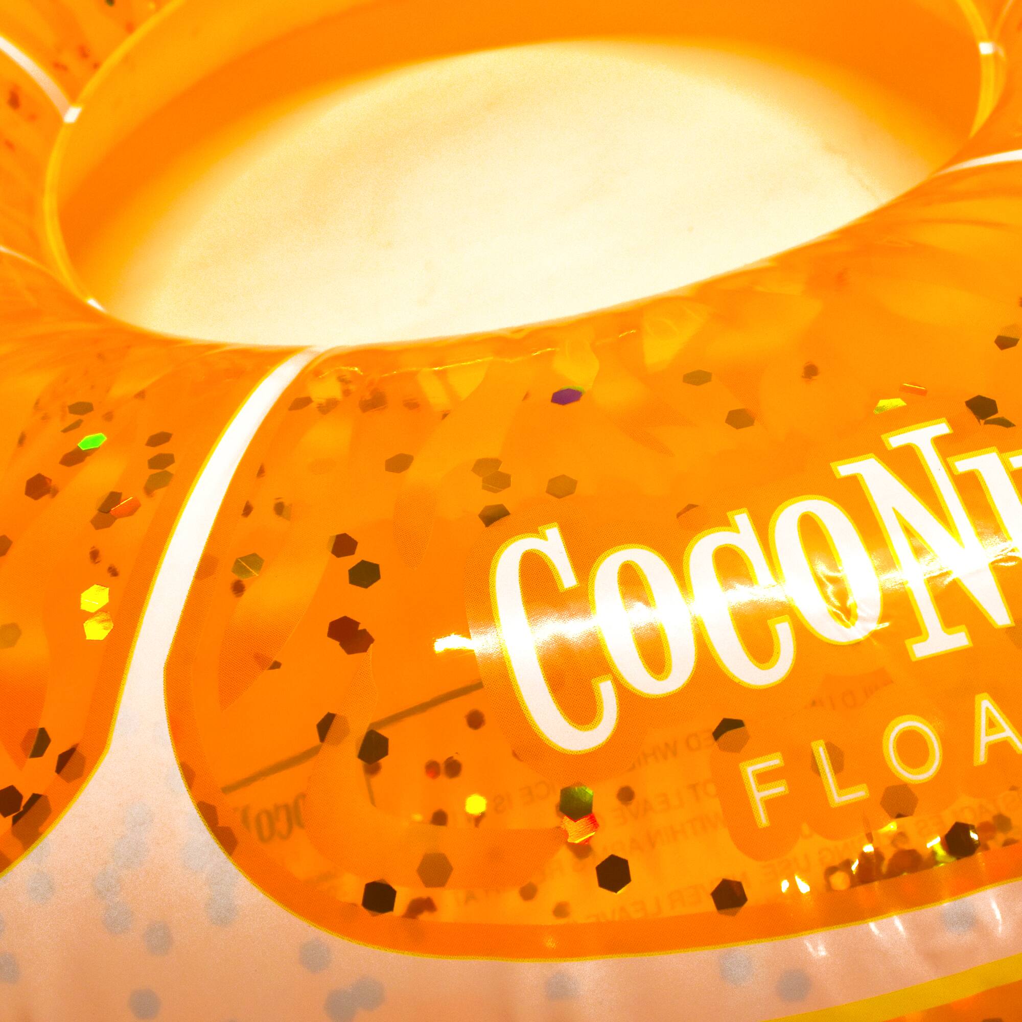 Salus Brands, LLC CocoNut Float: Tangerine Orange Glitter 42" Pool ...