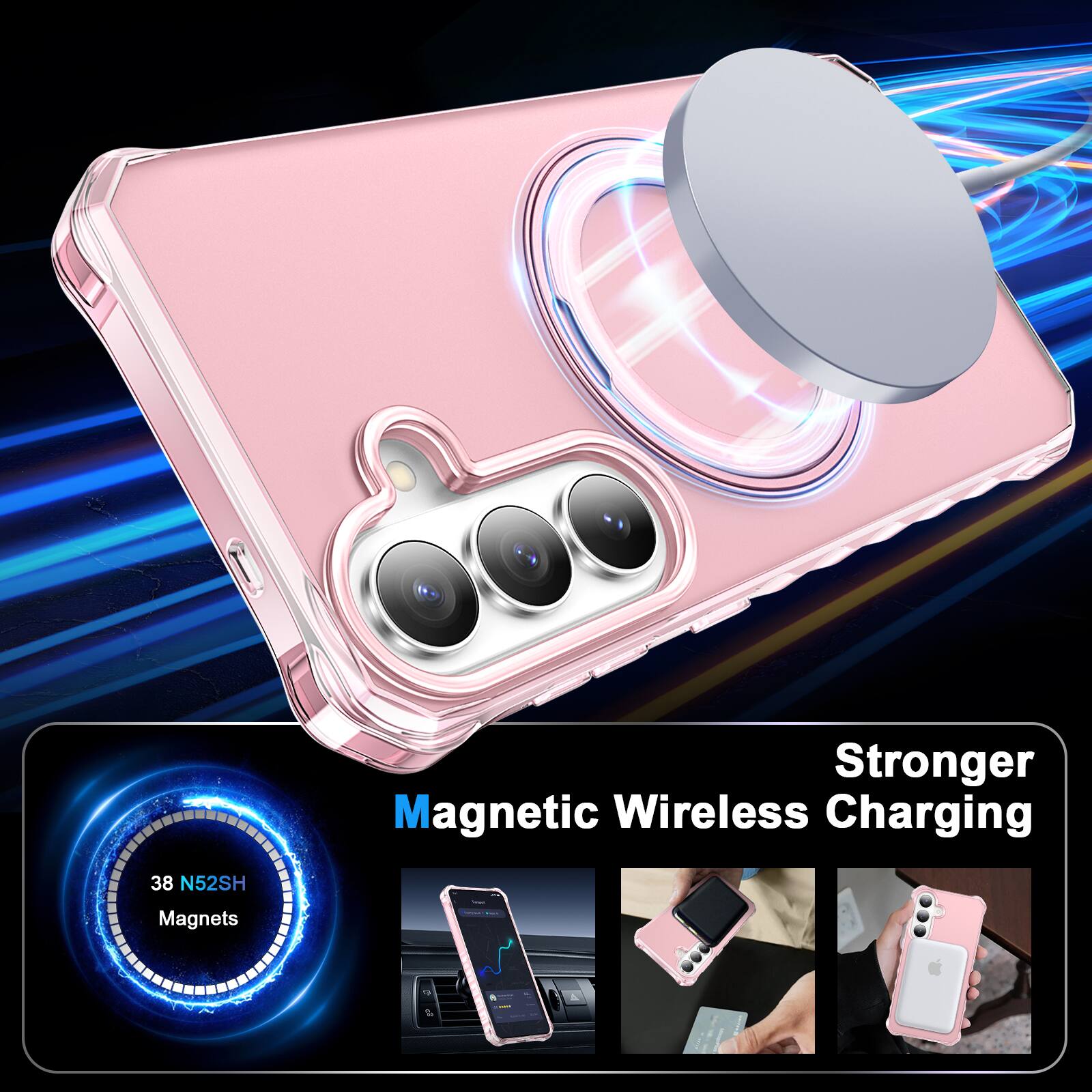 Dteck Frosted Magnetic Case for Samsung Galaxy S26+/S26 Plus,Shockproof ...
