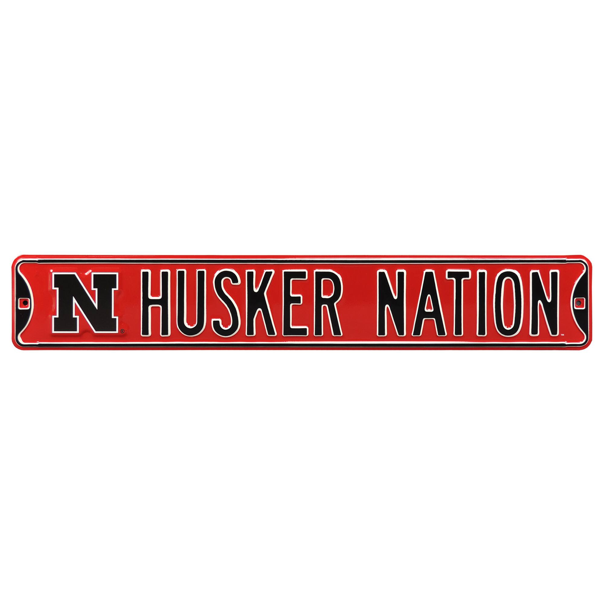 Authentic Street Signs Nebraska Huskers 6'' x 36'' Steel Street Sign ...