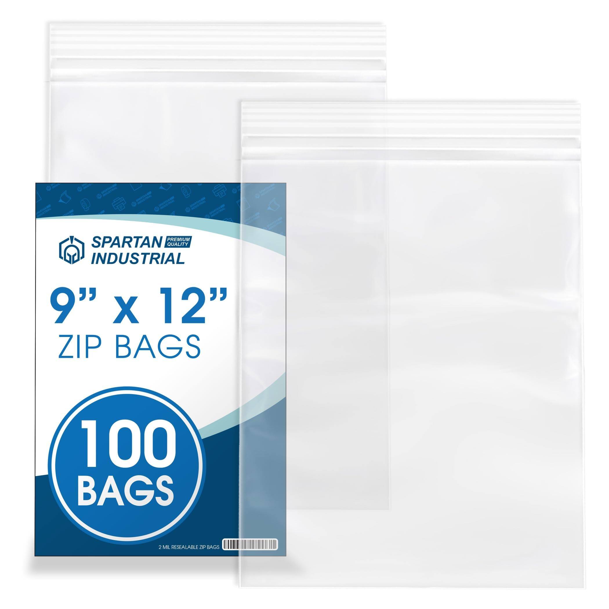 DORLUKFU Spartan Industrial 9" X 12" (100 Count) 2 Mil Reclosable Zip ...