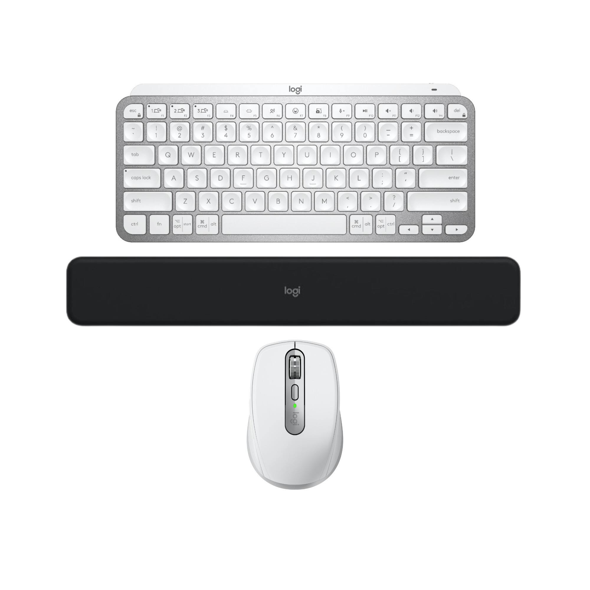 Logitech MX Keys Mini Minimalist Wireless Illuminated Keyboard Bundle ...