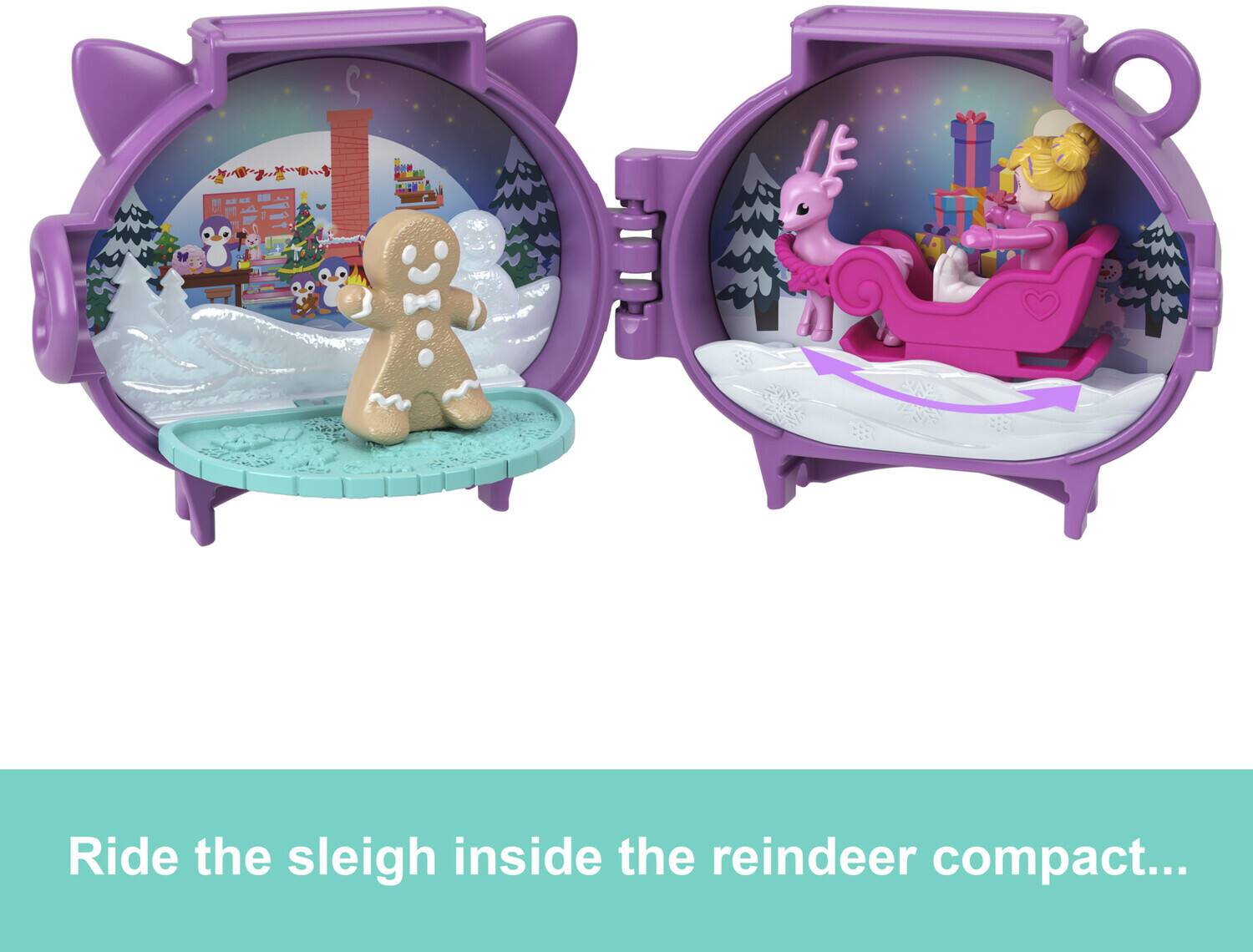 Mattel Polly Pocket Holiday Connects Bundle Compact 2 Pack COLLECTIBLES ...