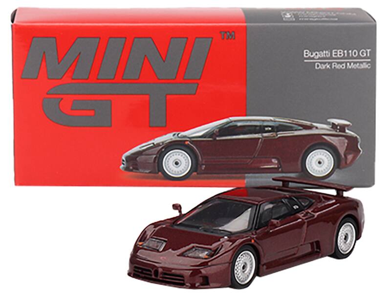 Bugatti EB110 GT Limited Edition 1/64 Diecast Model Car by Mini GT Dark ...