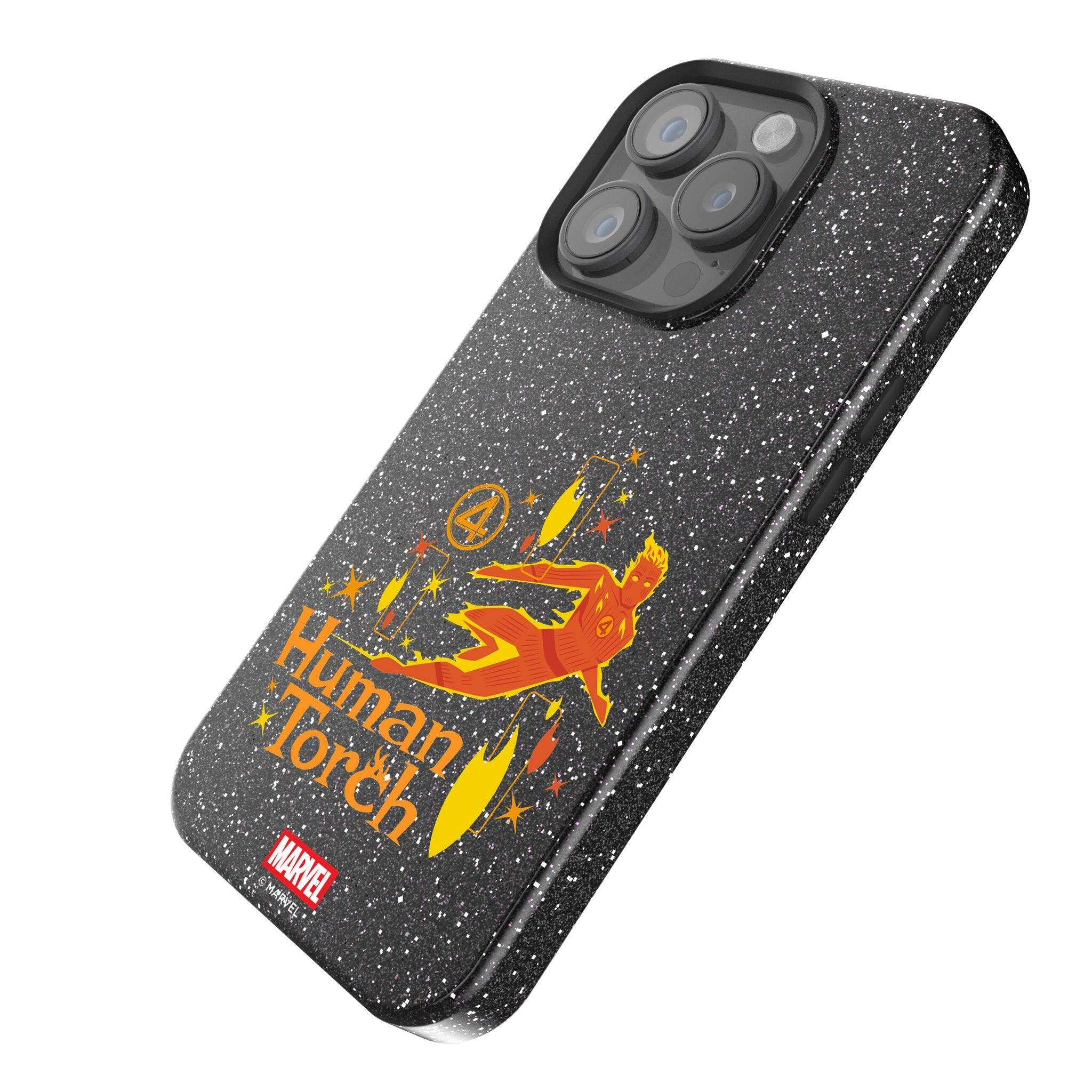 Keyscaper Marvel Badge Black Bling Phone Case Apple iPhone 16 Pro Max ...