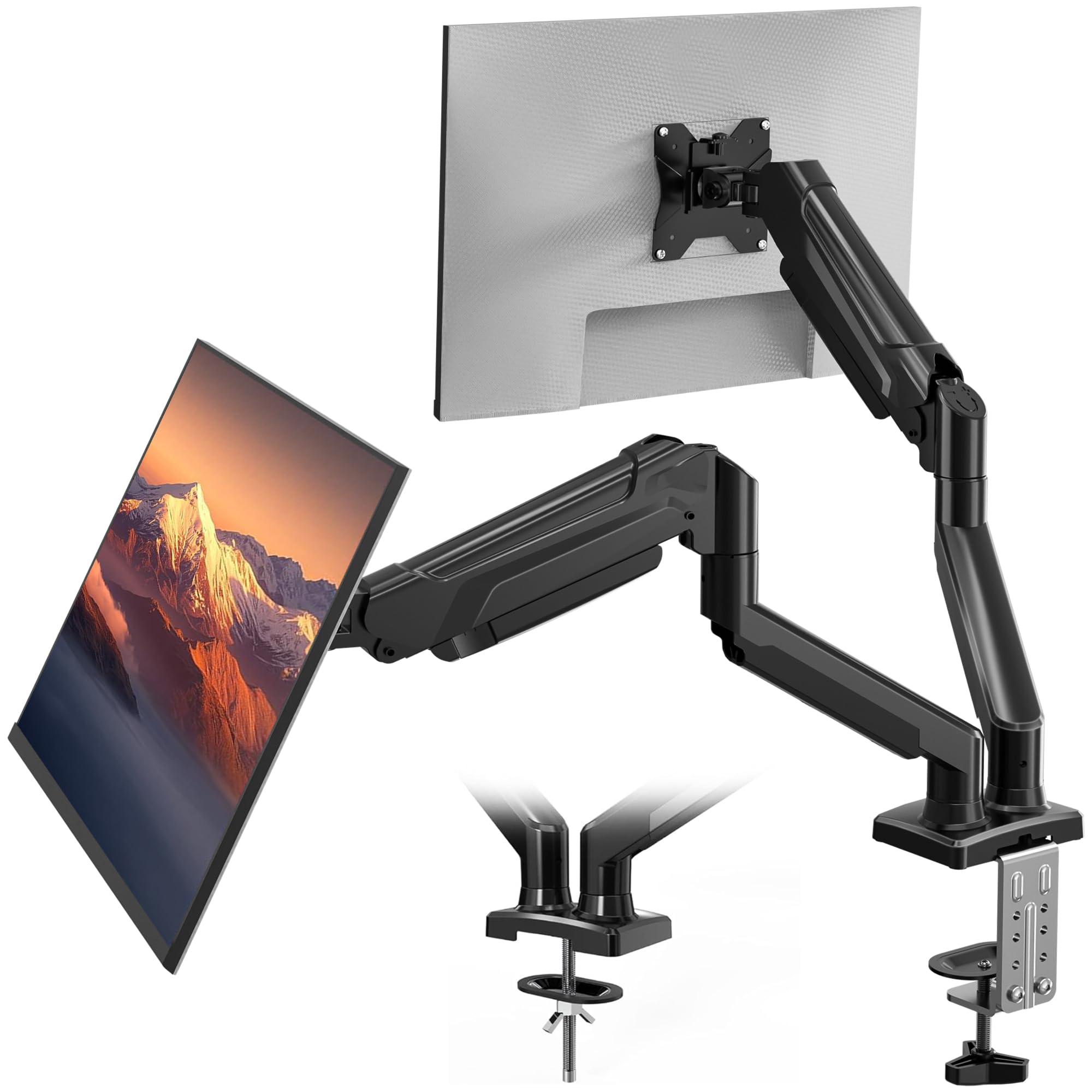 Comfort Essence Arm Desk Mount Gas Spring Stand Adjustable Full Motion ...