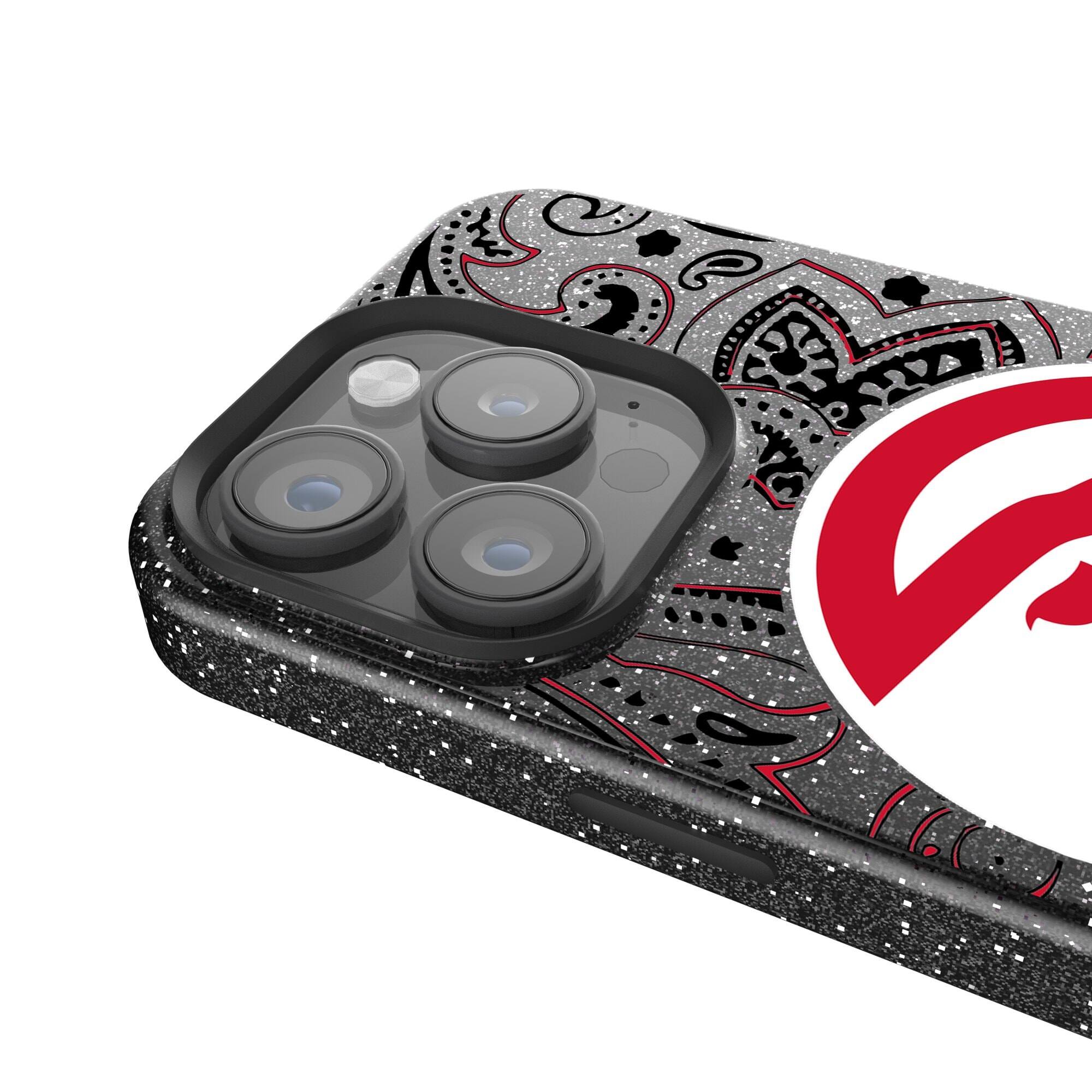 Keyscaper NBA Atlanta Hawks Paisley Bling iPhone Case 16 Pro Black ...