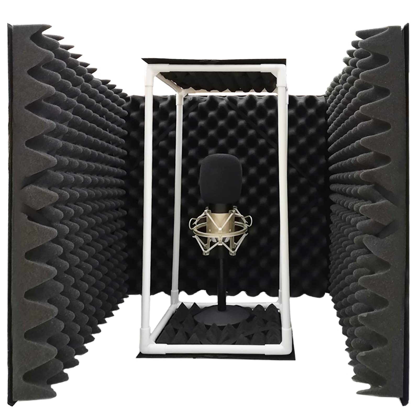 HM 1810 Microphone Isolation Shield Foldable Vocal Booth Reflection ...
