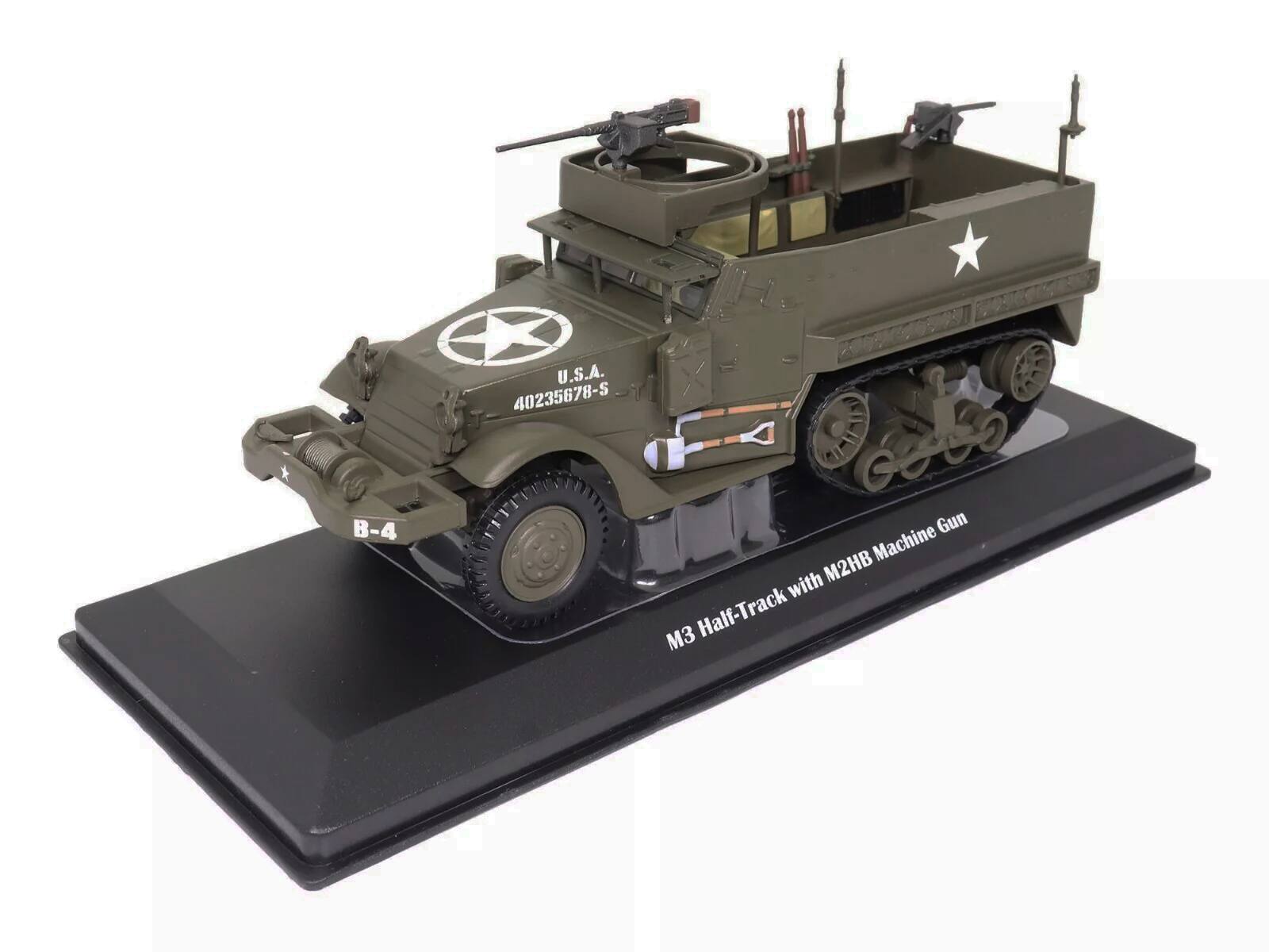 M3 Half Track AFV with M2HB Machine Gun Olive Drab "United States Army ...