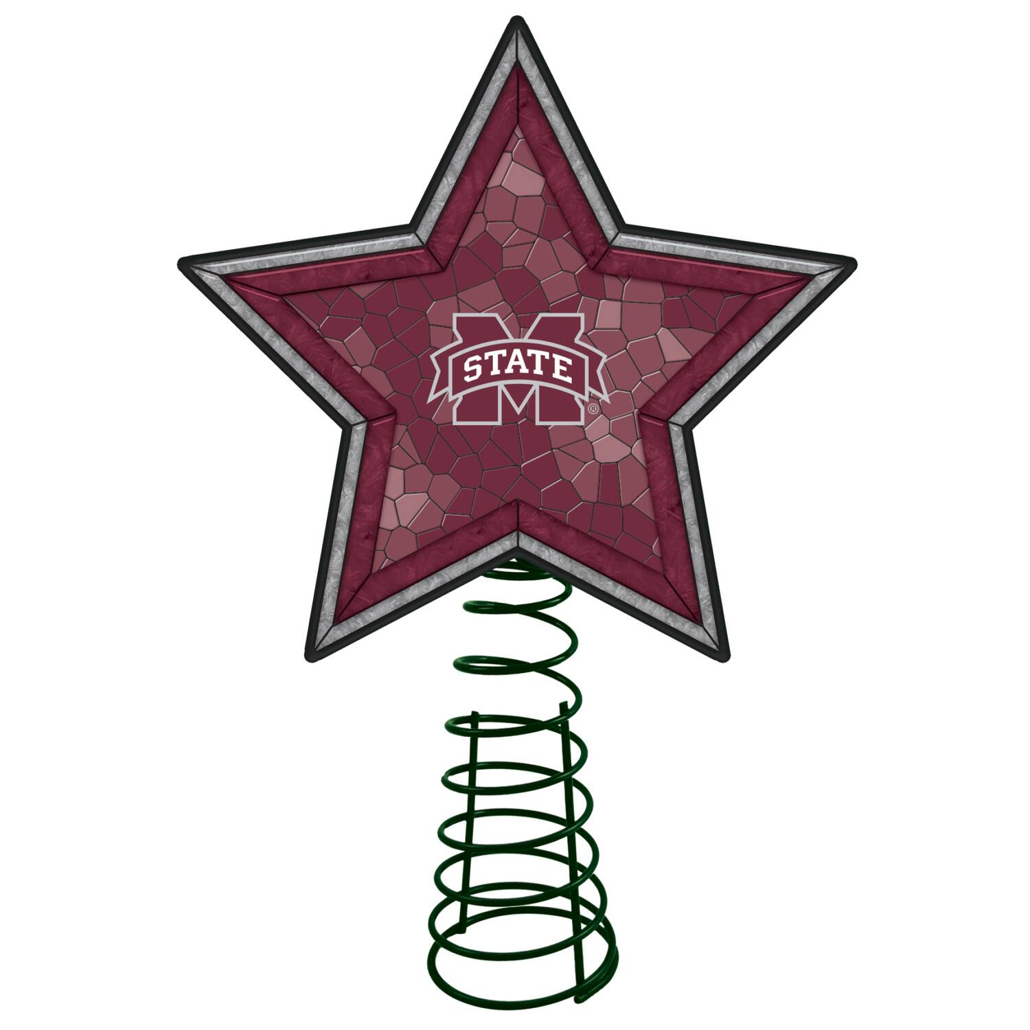 The Memory Company Mississippi State Bulldogs Mosaic Tree Topper Multicolor 2783241 - Best Buy