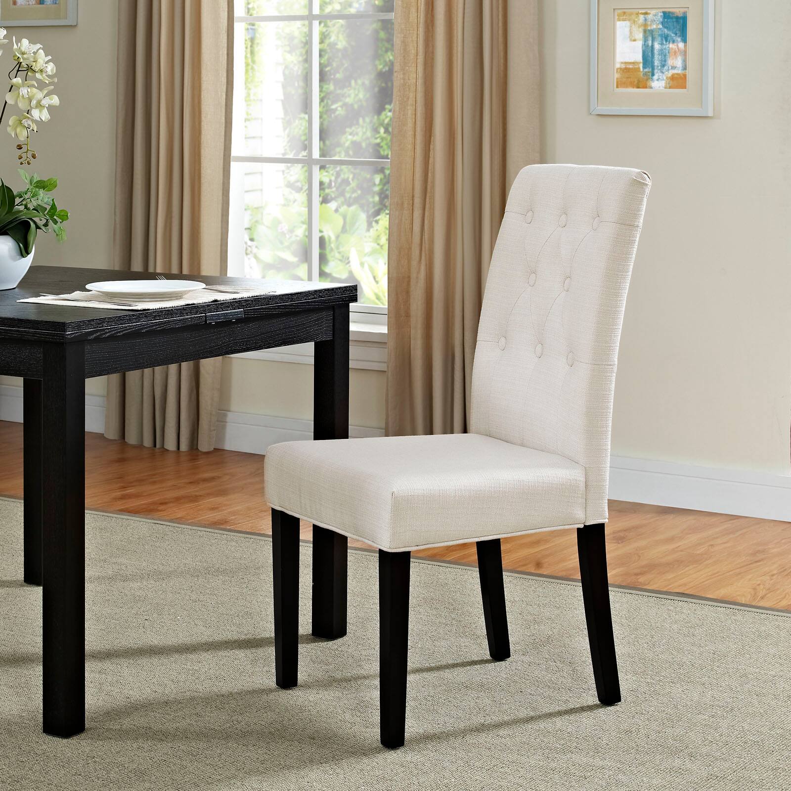 Confer Dining Fabric Side Chair by Modway Beige EEI-1383-BEI - Best Buy
