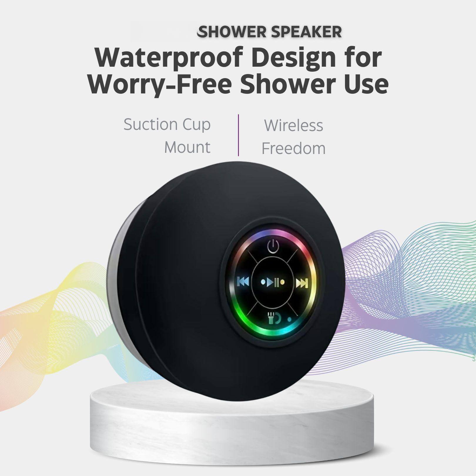 Cozy Serene Led Shower With Led Portable Wireless Mini Mic & Suction ...