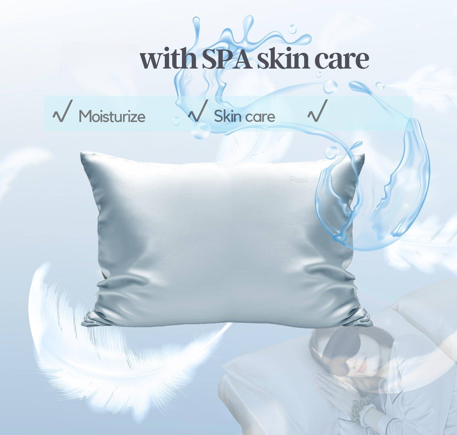 MAGICAL RUBS Mulberry Silk Pillowcases With Zipper Luxurious Anti aging ...