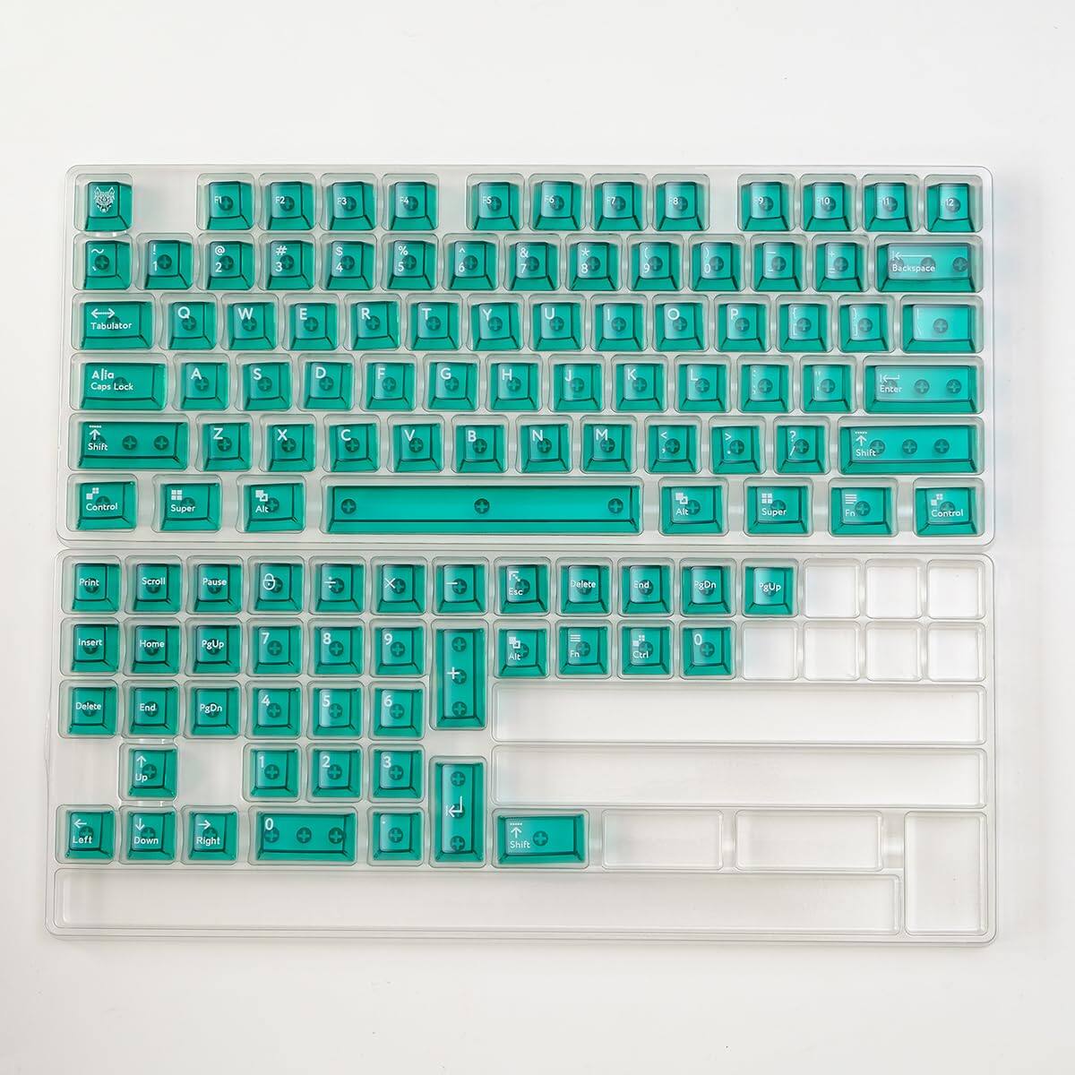 Earthley Blooms Green Crystal Transparent Keycaps Pc Cherry Profile ...