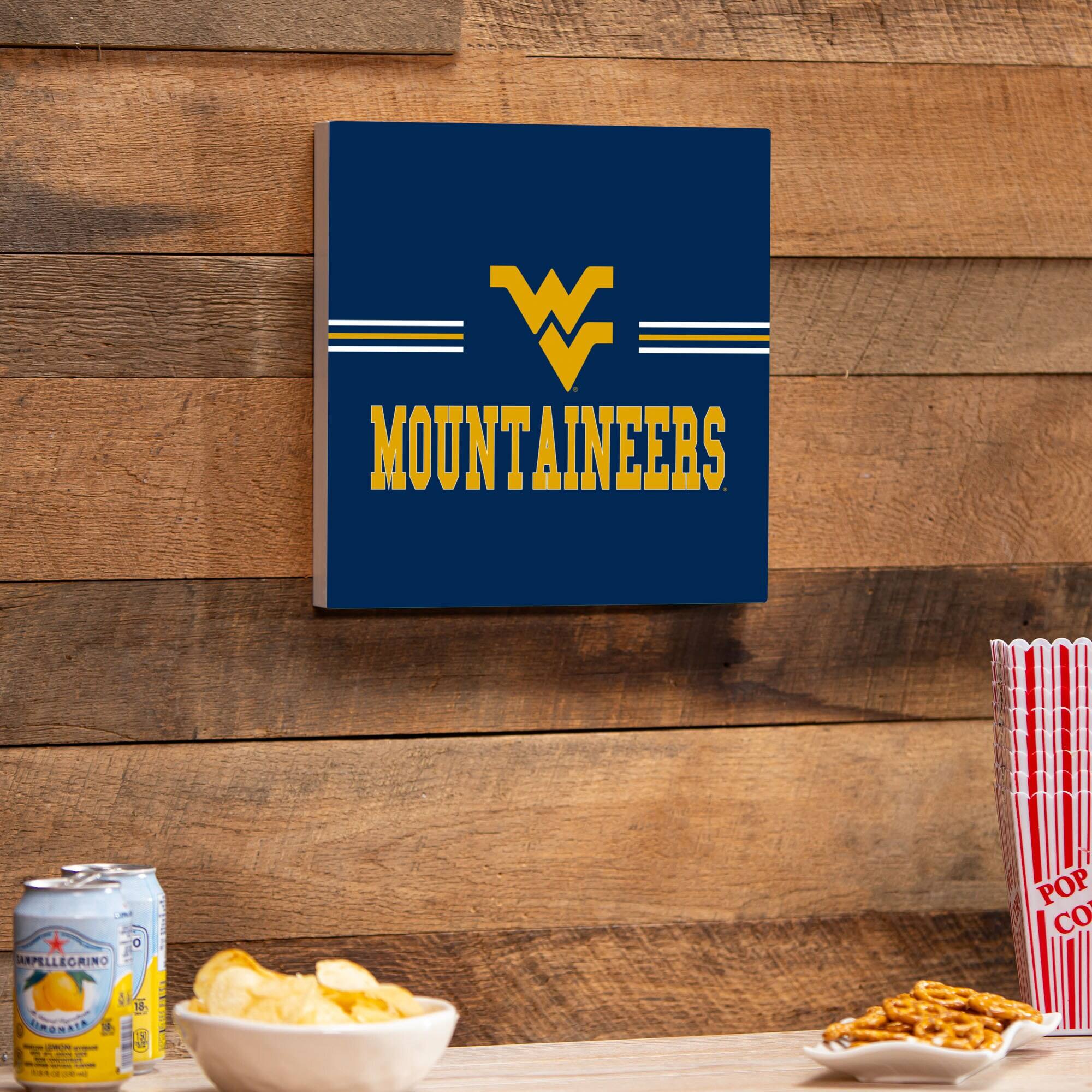 Evergreen Enterprises West Virginia Mountaineers 12" x 12" Wood Wall ...