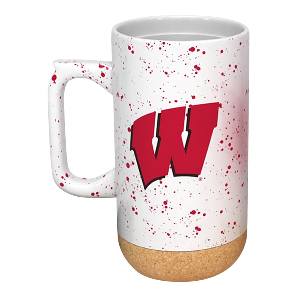 Indigo Falls Wisconsin Badgers 18oz. Speckle Cork Mug Multicolor ...